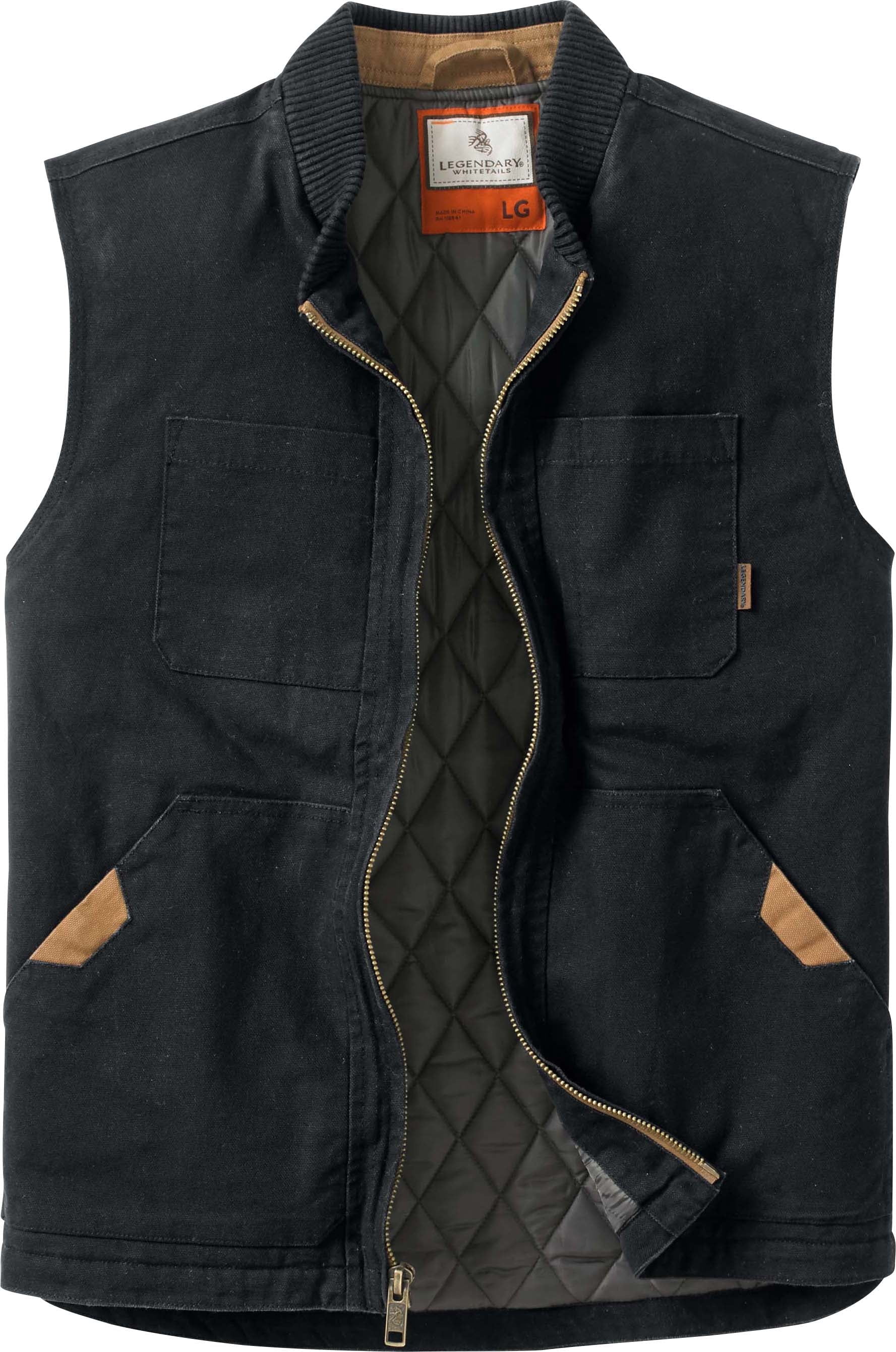 Legendary Whitetails Men's Canvas Cross Trail Vest, Outerwear Work ...