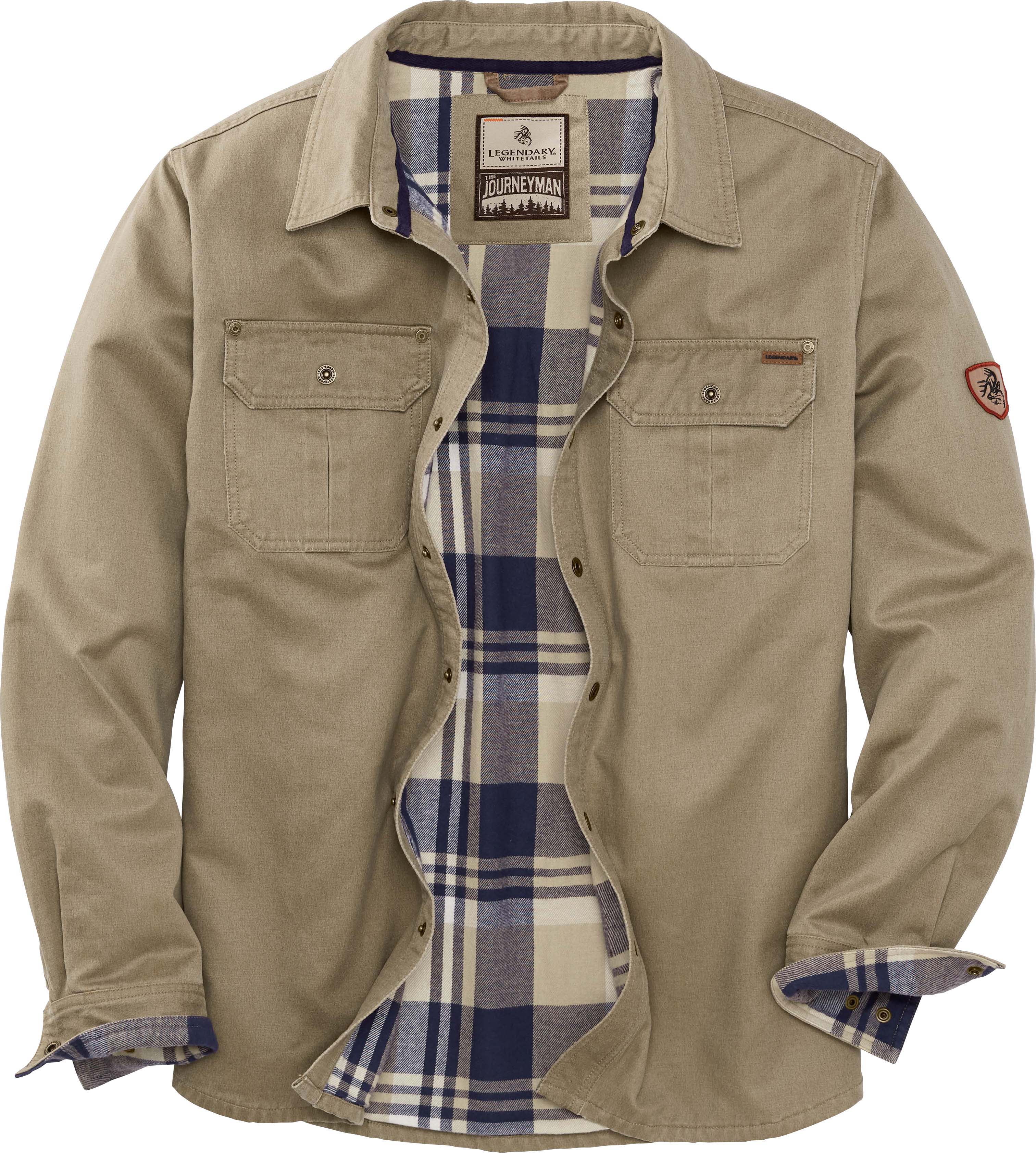 Legendary Whitetails Men S Journeyman Flannel Lined Shirt Jacket Water