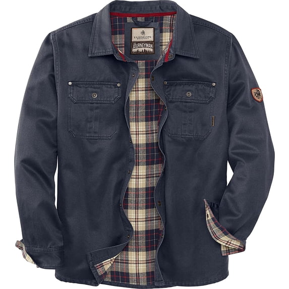 Legendary Whitetails Men's Journeyman Rugged Flannel Lined Shirt Jacket ...