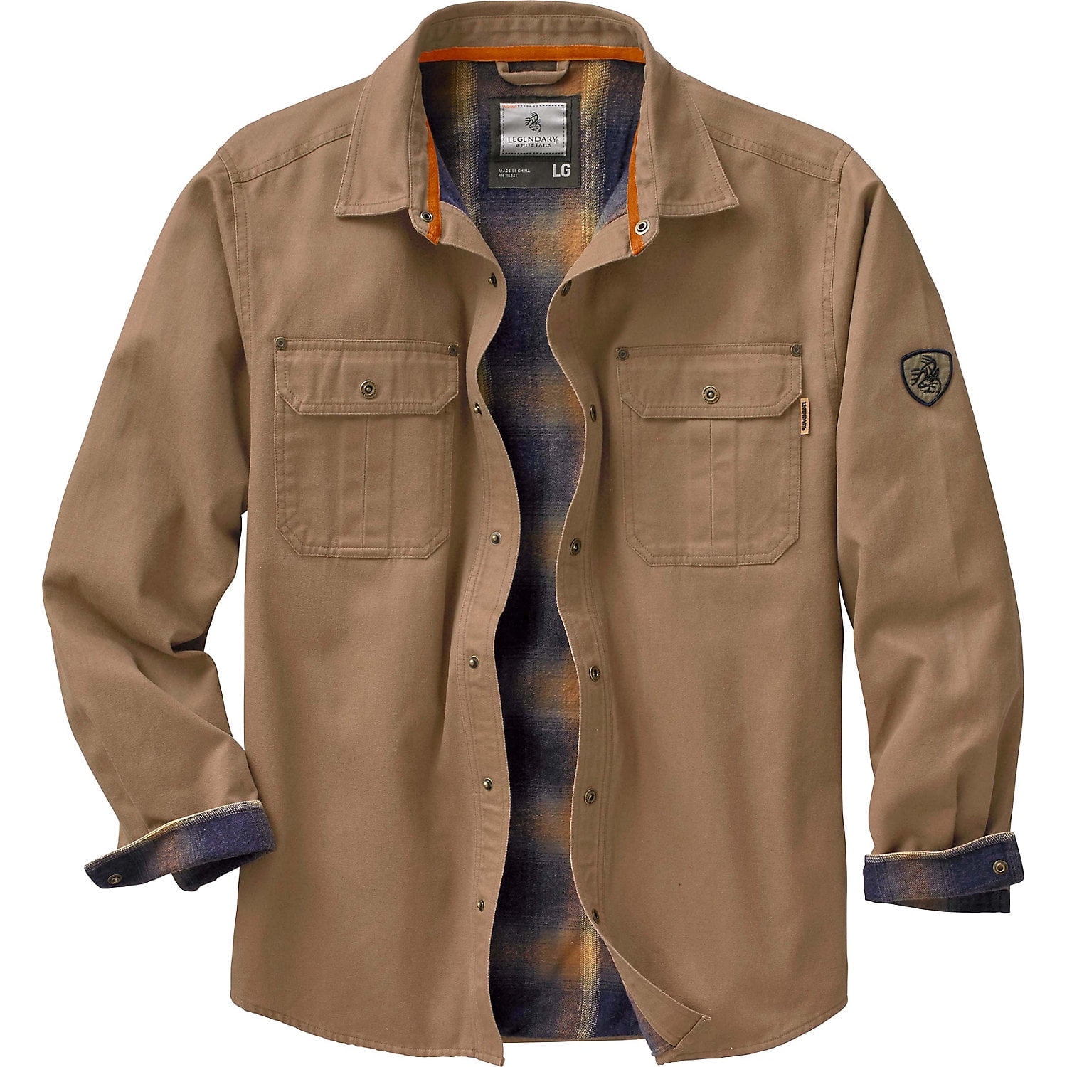 Legendary Whitetails Men S Journeyman Flannel Lined Shirt Jacket Water