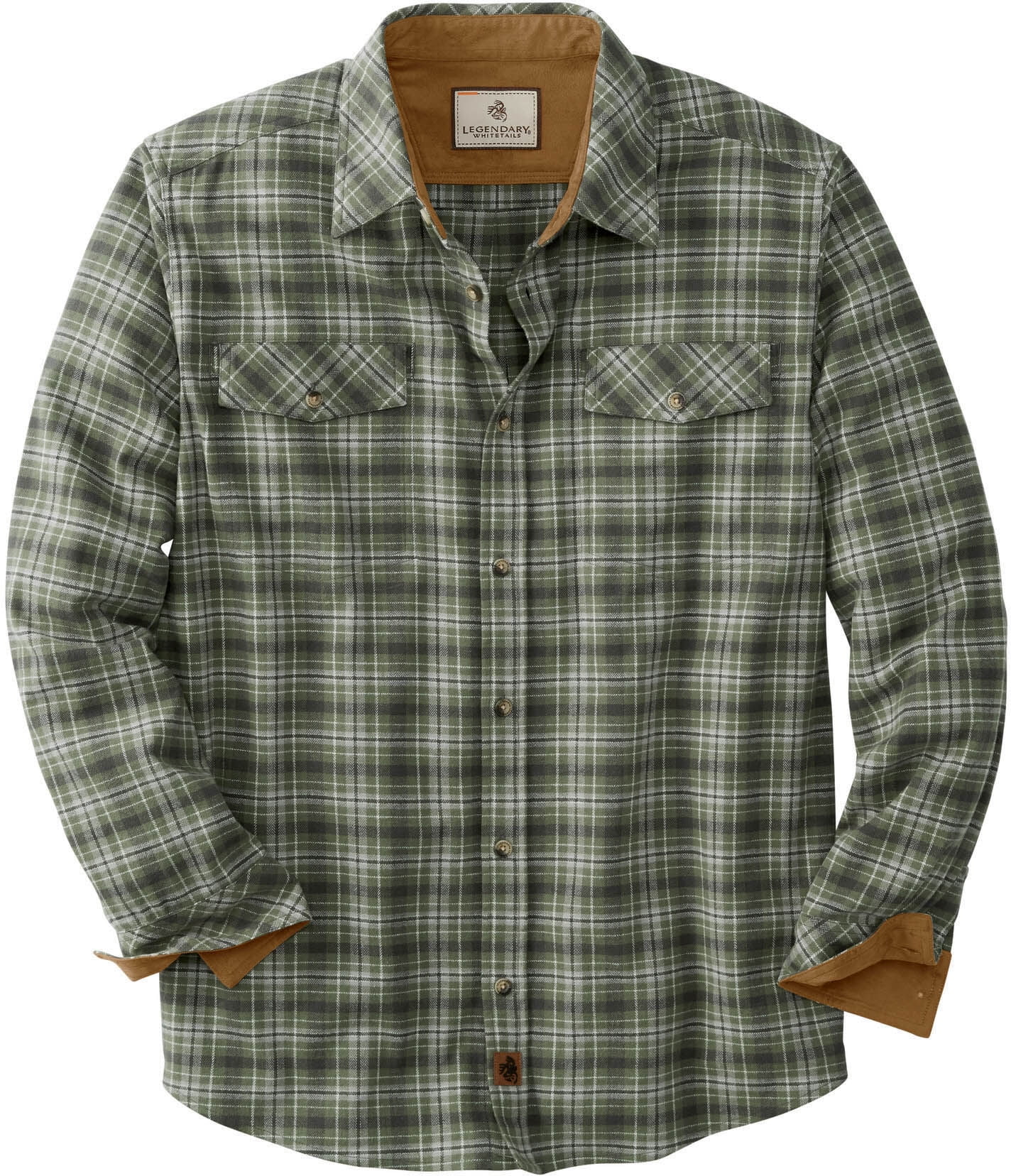 Legendary Whitetails Men's Legendary Stretch Flannel Long Sleeve Shirt ...
