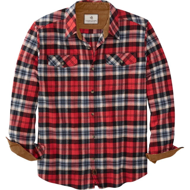 Legendary Whitetails Men's Legendary Stretch Flannel Long Sleeve Shirt ...
