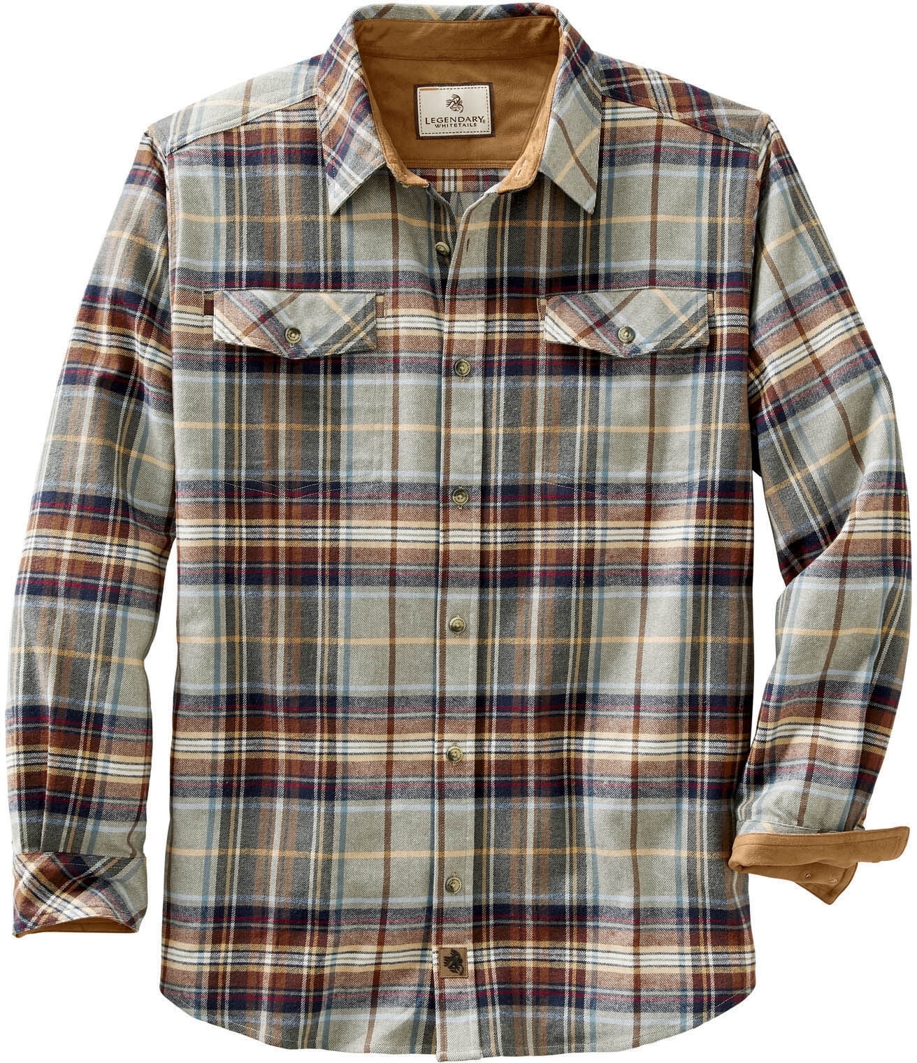 Legendary Whitetails Men's Legendary Stretch Flannel Long Sleeve Shirt ...