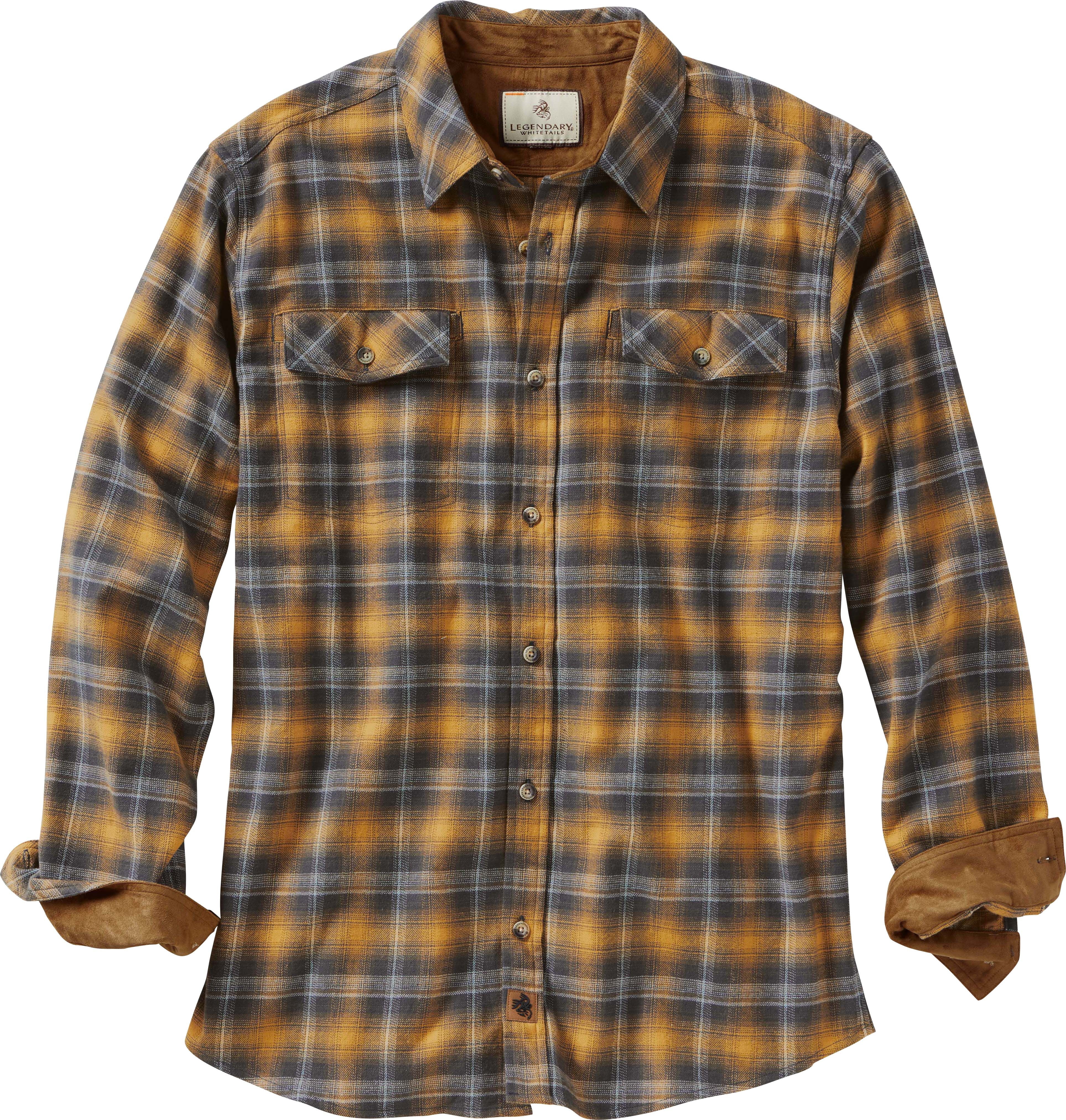 Legendary Whitetails Men's Legendary Stretch Flannel Long Sleeve Shirt ...