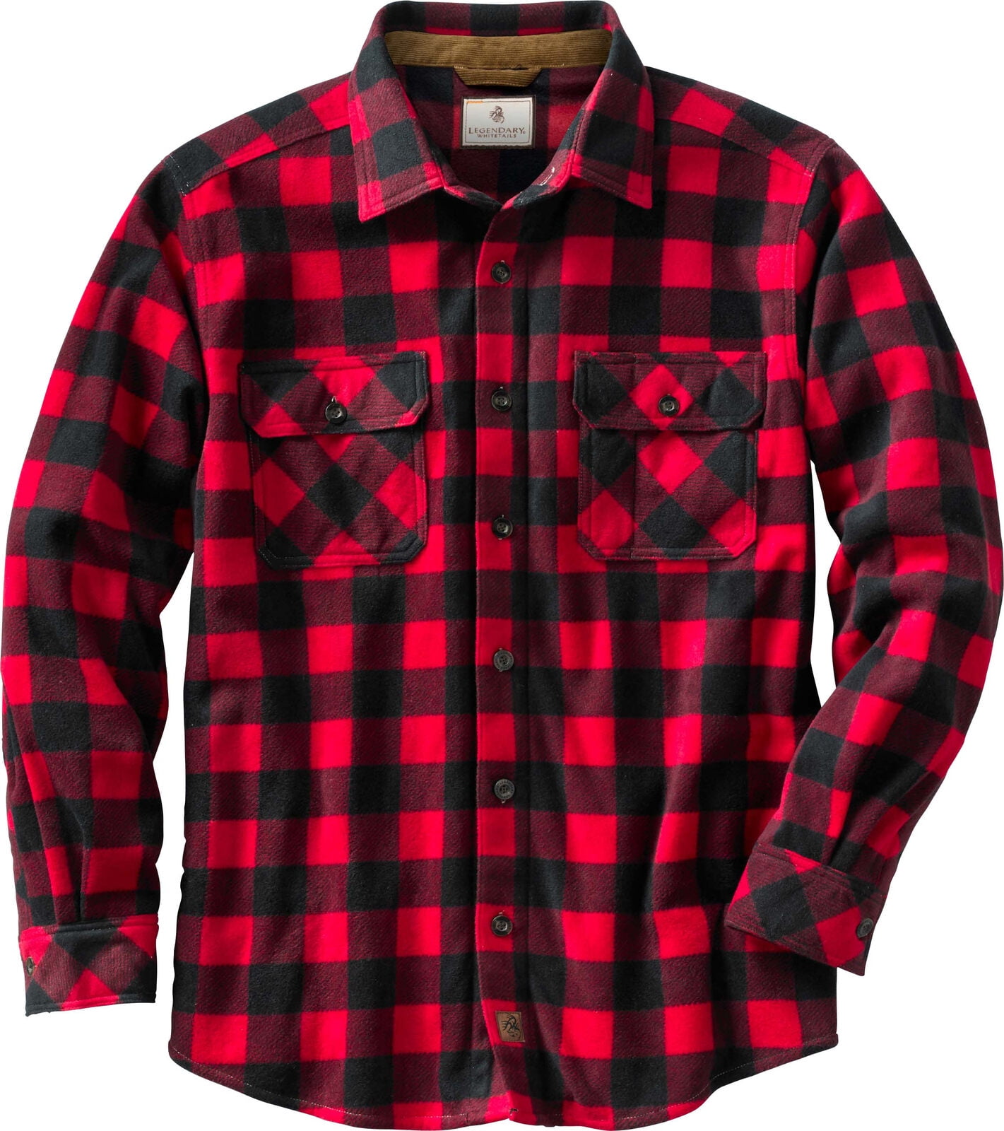 Legendary Whitetails Men's Navigator Fleece Button Up Long Sleeve Plaid ...