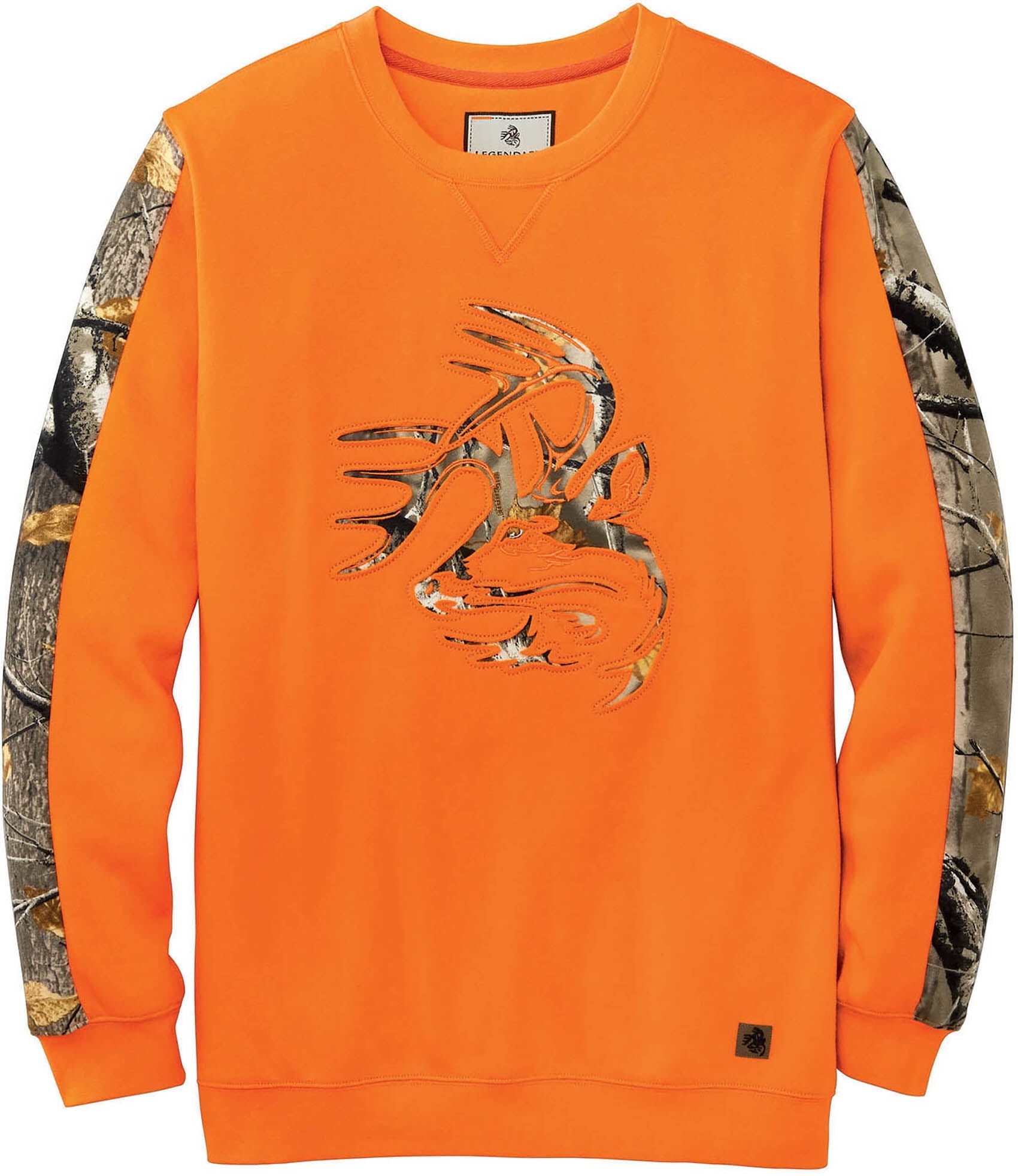 Legendary Whitetails Men's Outfitter Crew Neck Fleece Sweatshirt ...