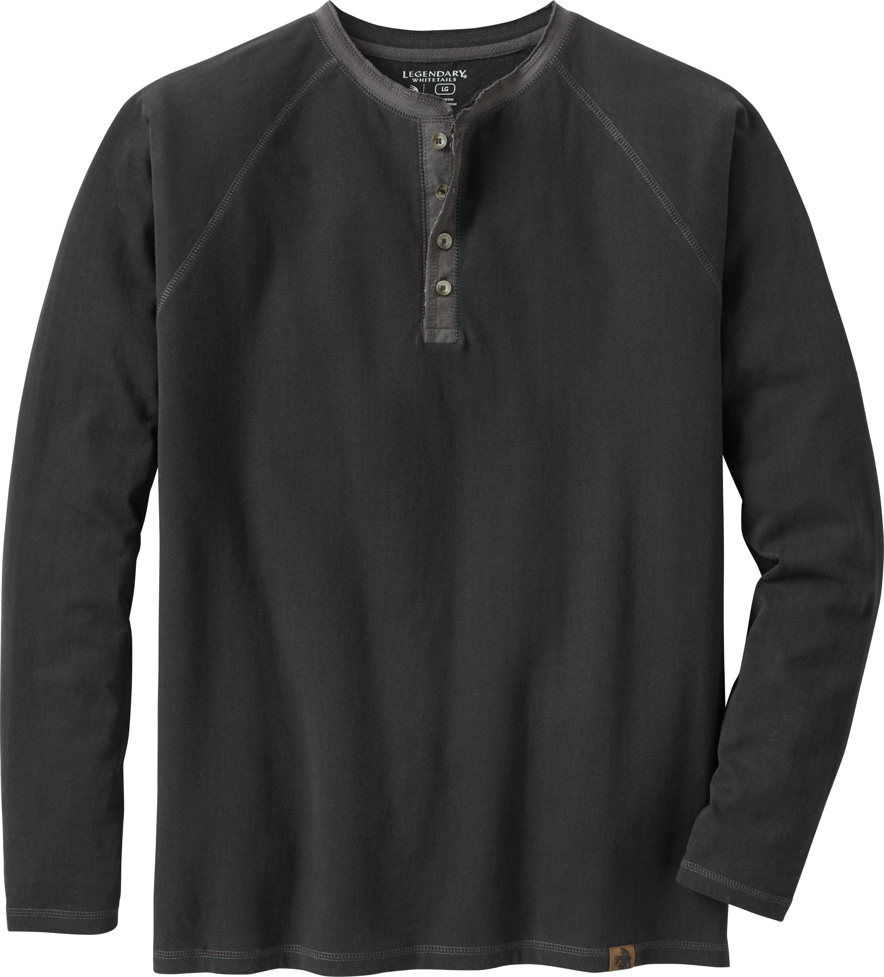 Legendary Whitetails Men's Recluse Raglan Henley Shirt - Walmart.com