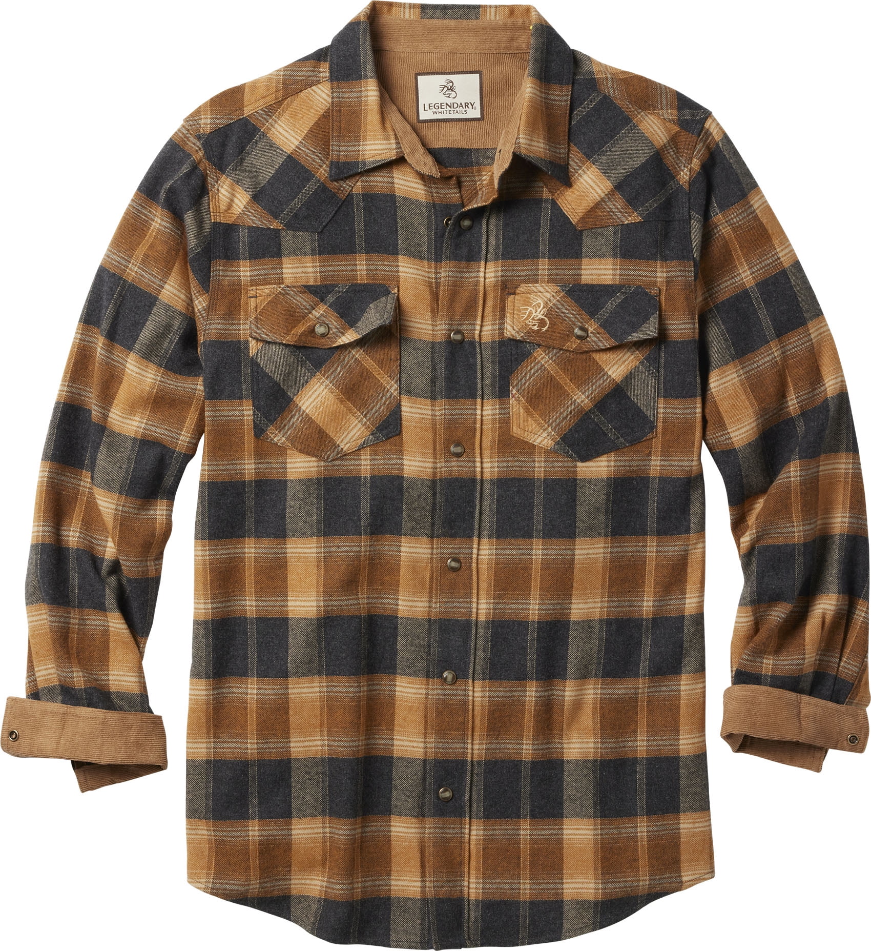 Legendary Whitetails Men's Shotgun Western Flannel, Liberty Range Plaid ...