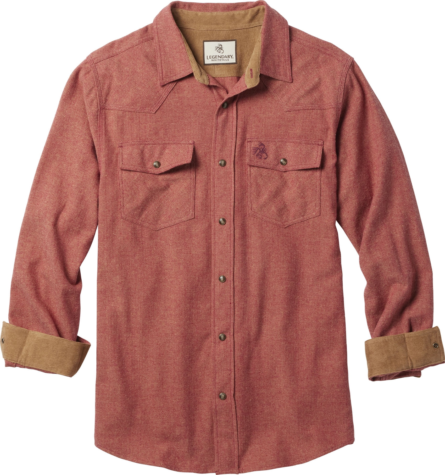 Legendary Whitetails Men's Shotgun Western Flannel, Liberty Range Plaid ...