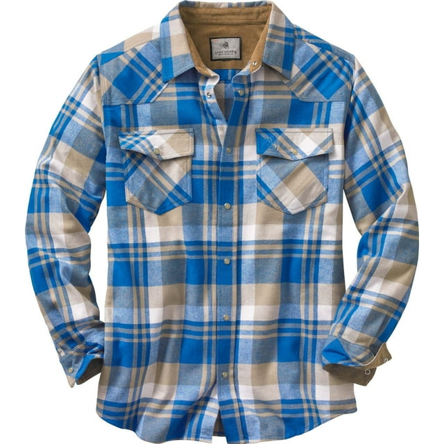 Legendary Whitetails Men's Western Plaid Flannel Long Sleeve Shirt ...