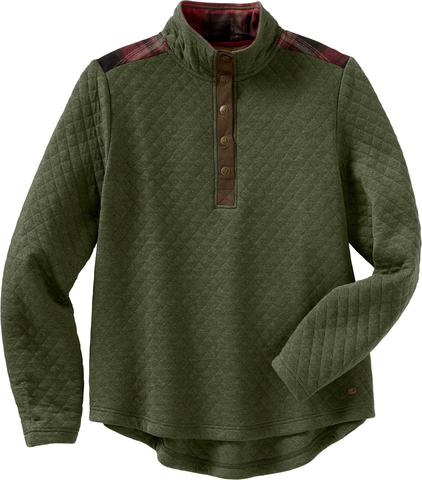 Legendary Whitetails Women's Cedar Cabin Quilted Tunic Long Sleeve Top ...