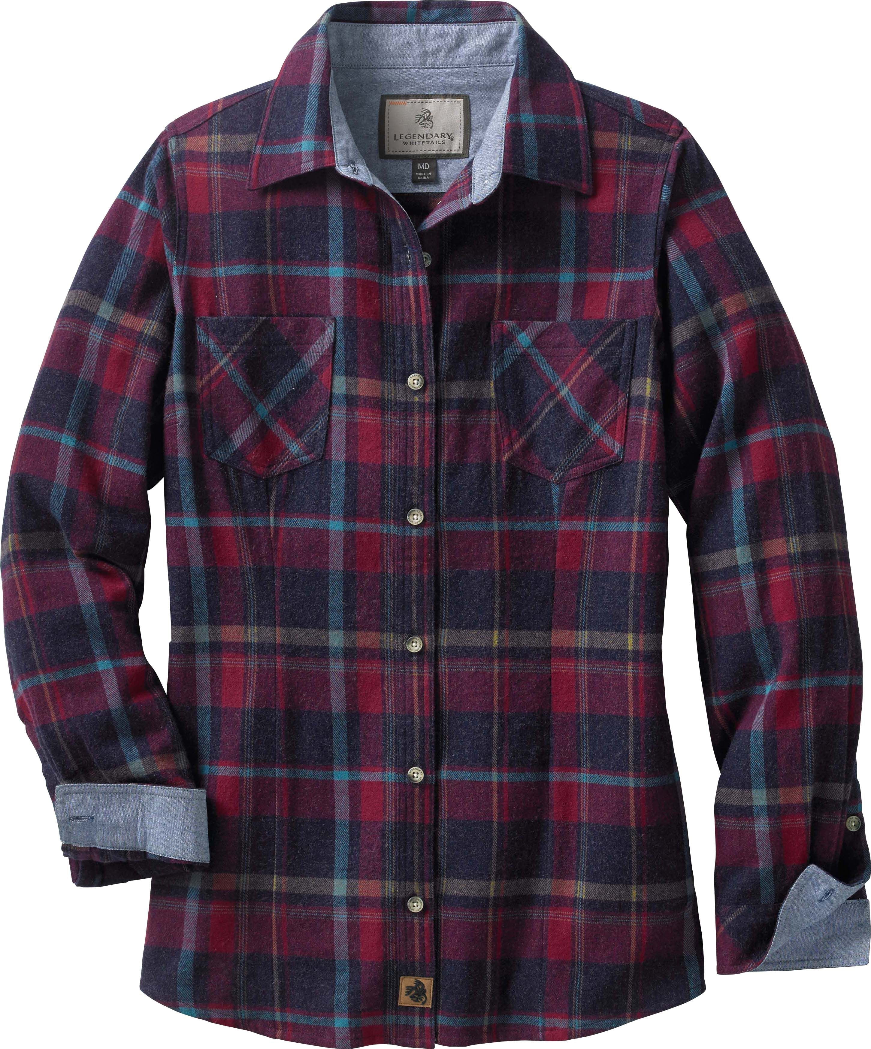 Legendary Whitetails Women's Cottage Escape Flannel Long Sleeve Plaid ...
