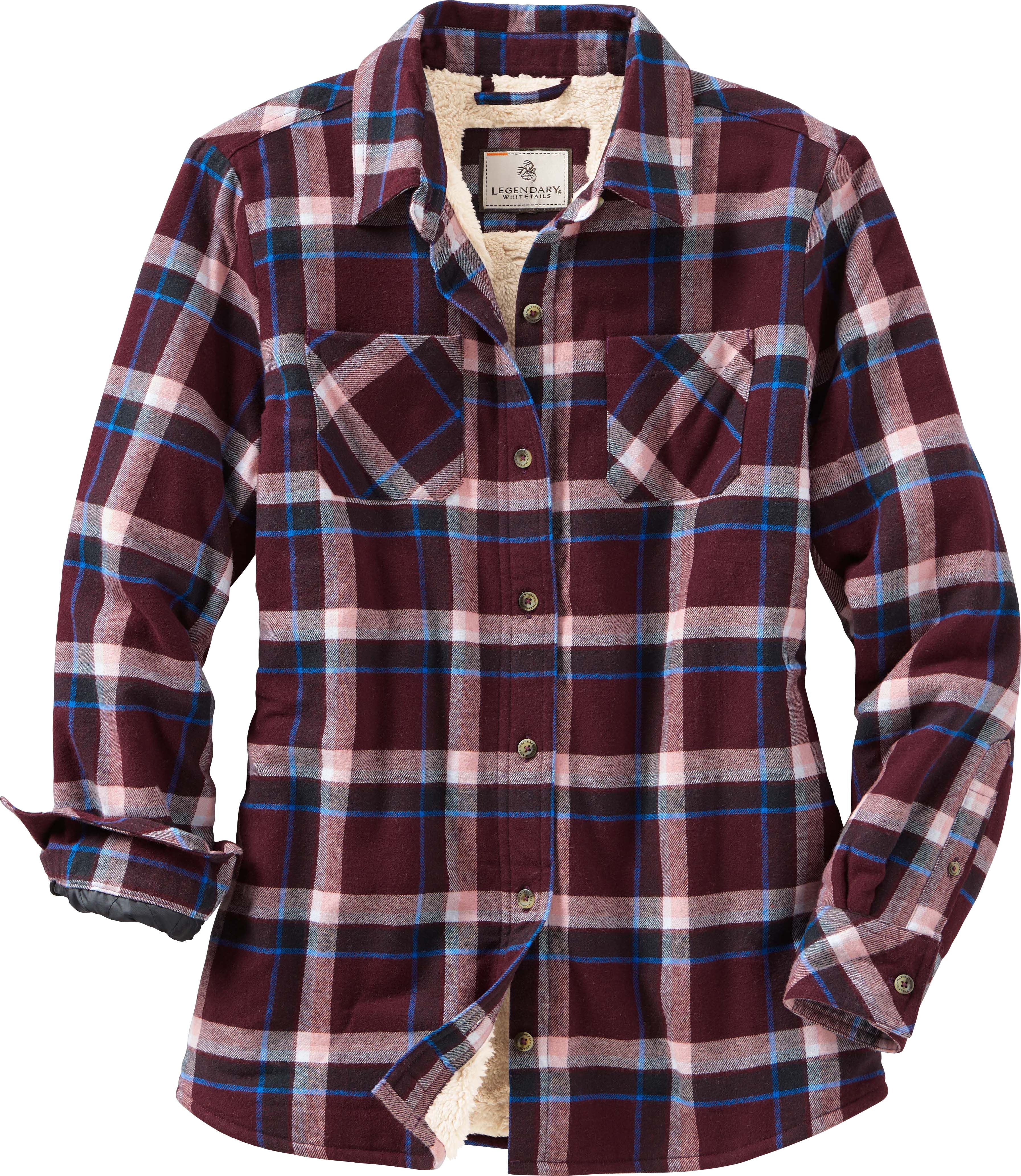 Legendary Whitetails Women's Open Country Sherpa Lined Flannel Shirt ...