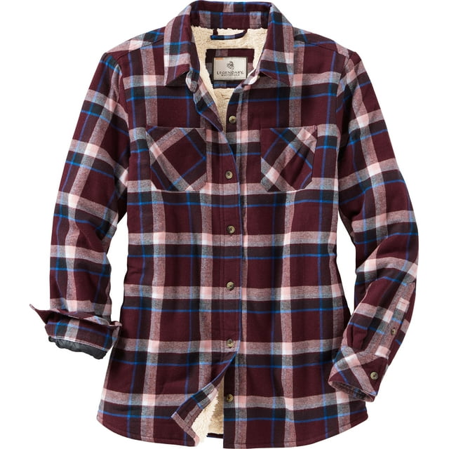 Legendary Whitetails Women's Open Country Sherpa Lined Flannel Shirt ...