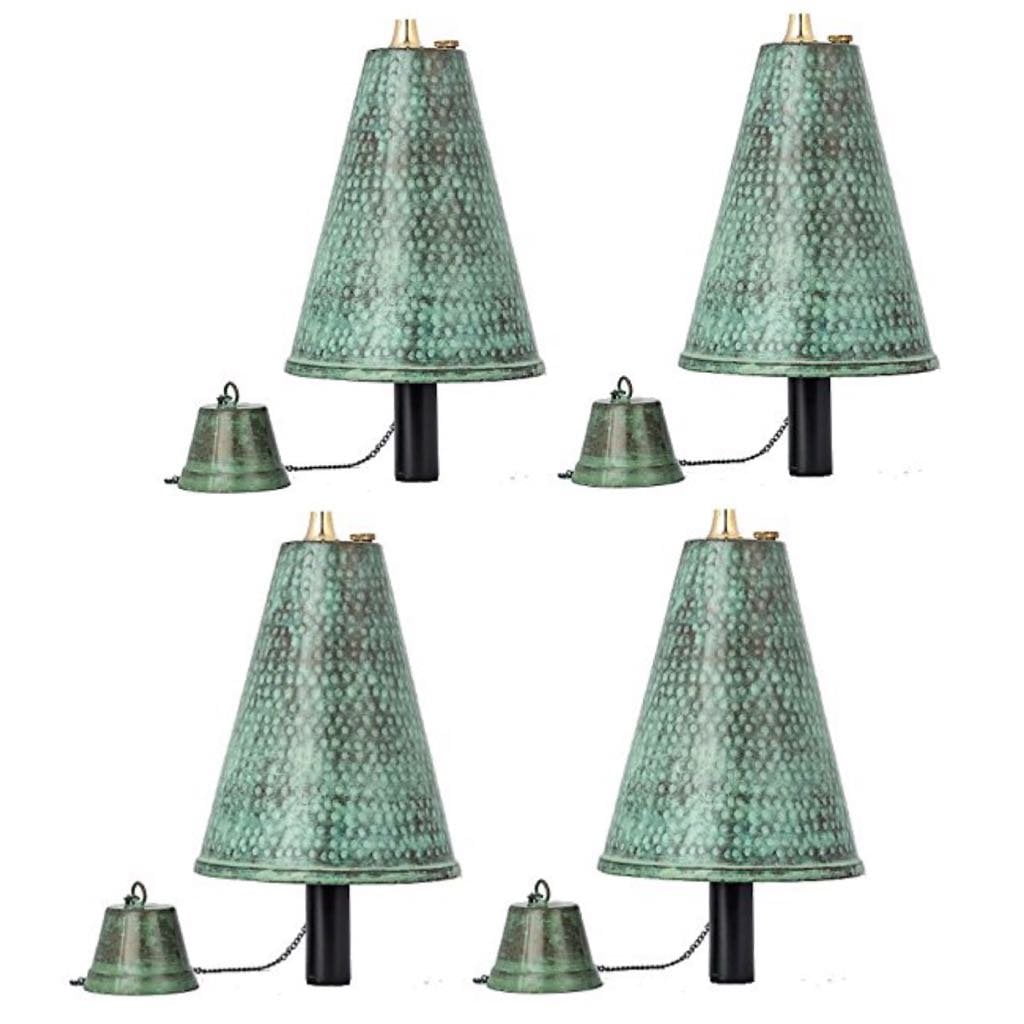 Legends Direct Set of 4, Premium Metal Garden Torch, 54" Tall- Tiki ...