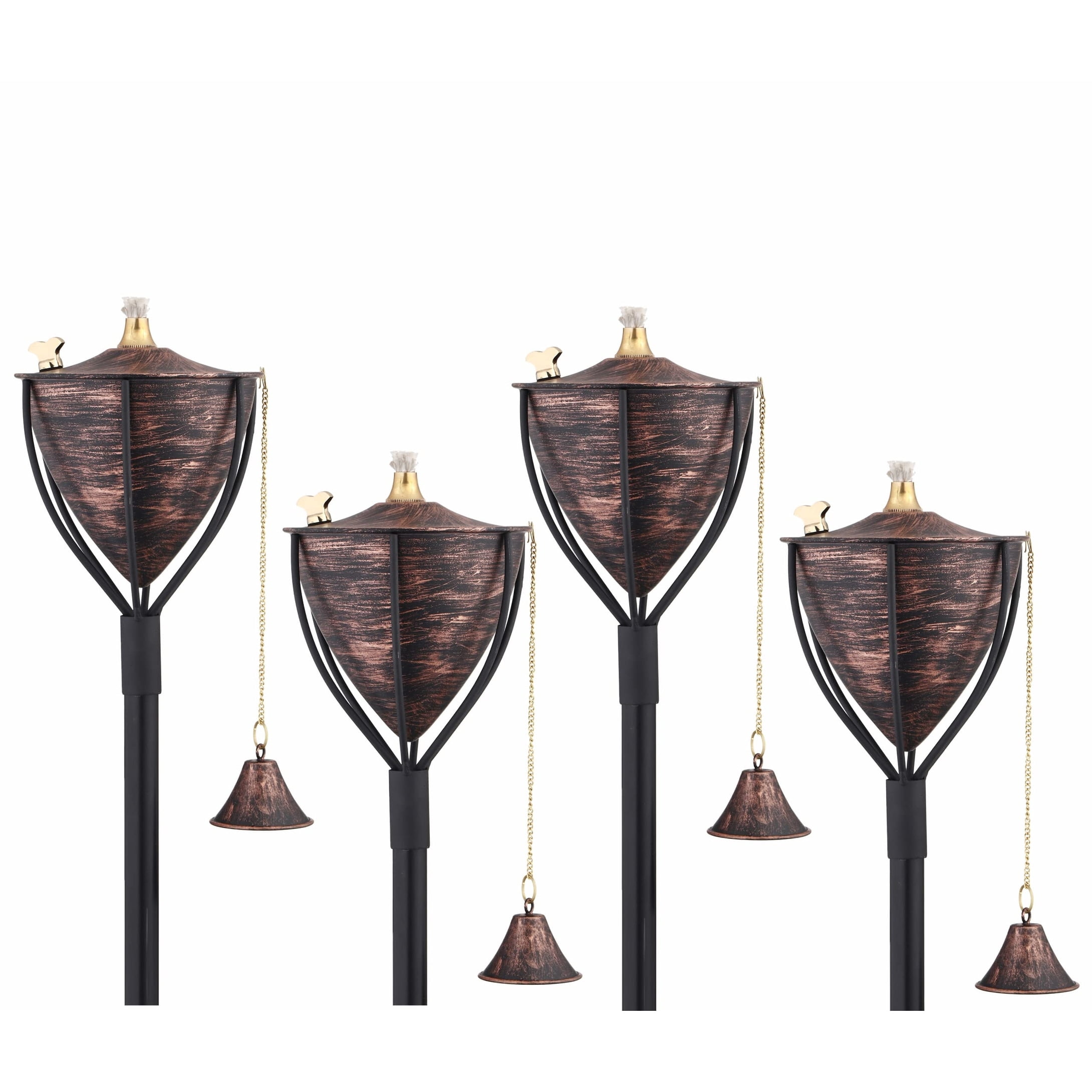 Legends International Amsterdam Tiki Torch Brushed Bronze - 4 Pack ...