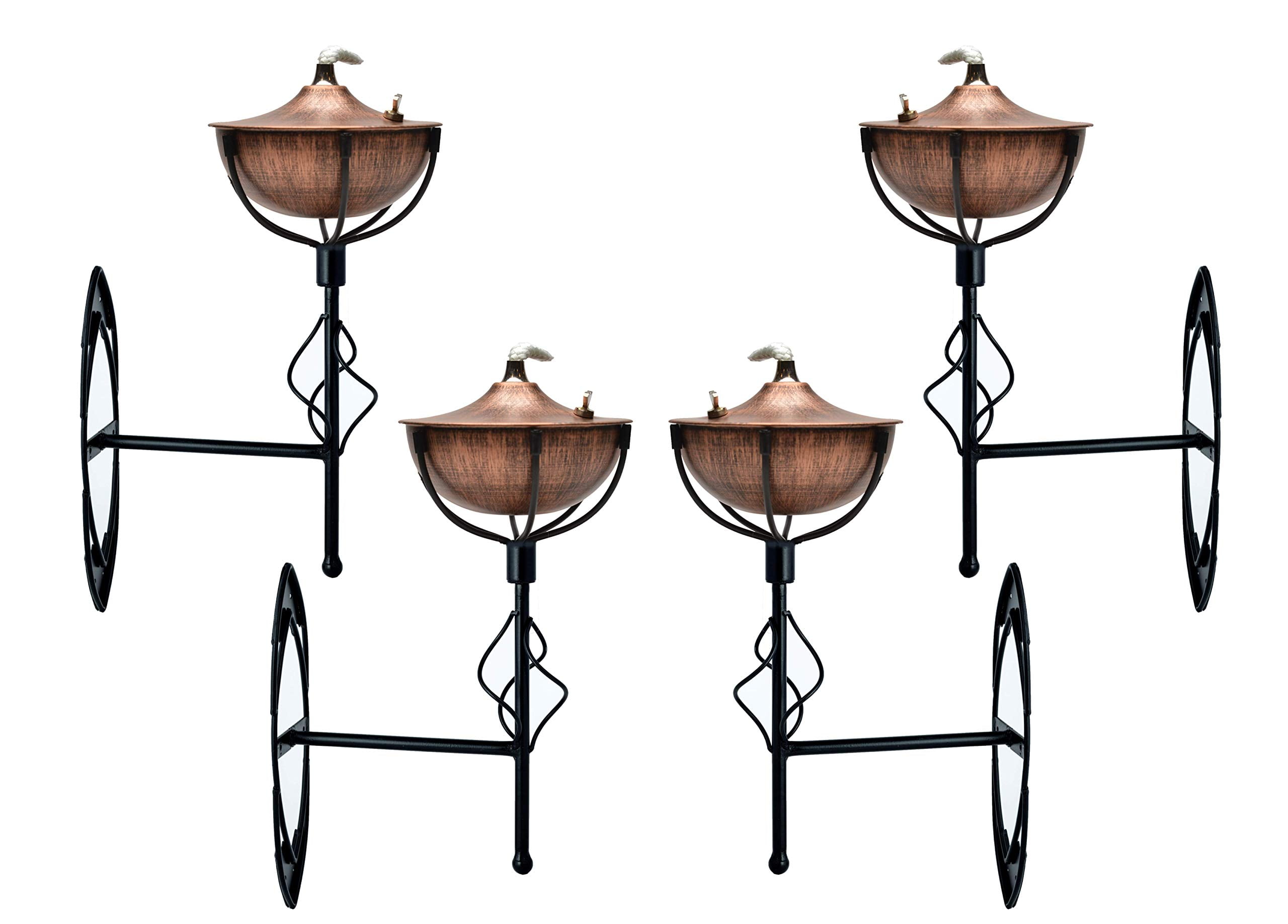 Legends International Maui Style Tiki Torch in Ornamental Sconce ...
