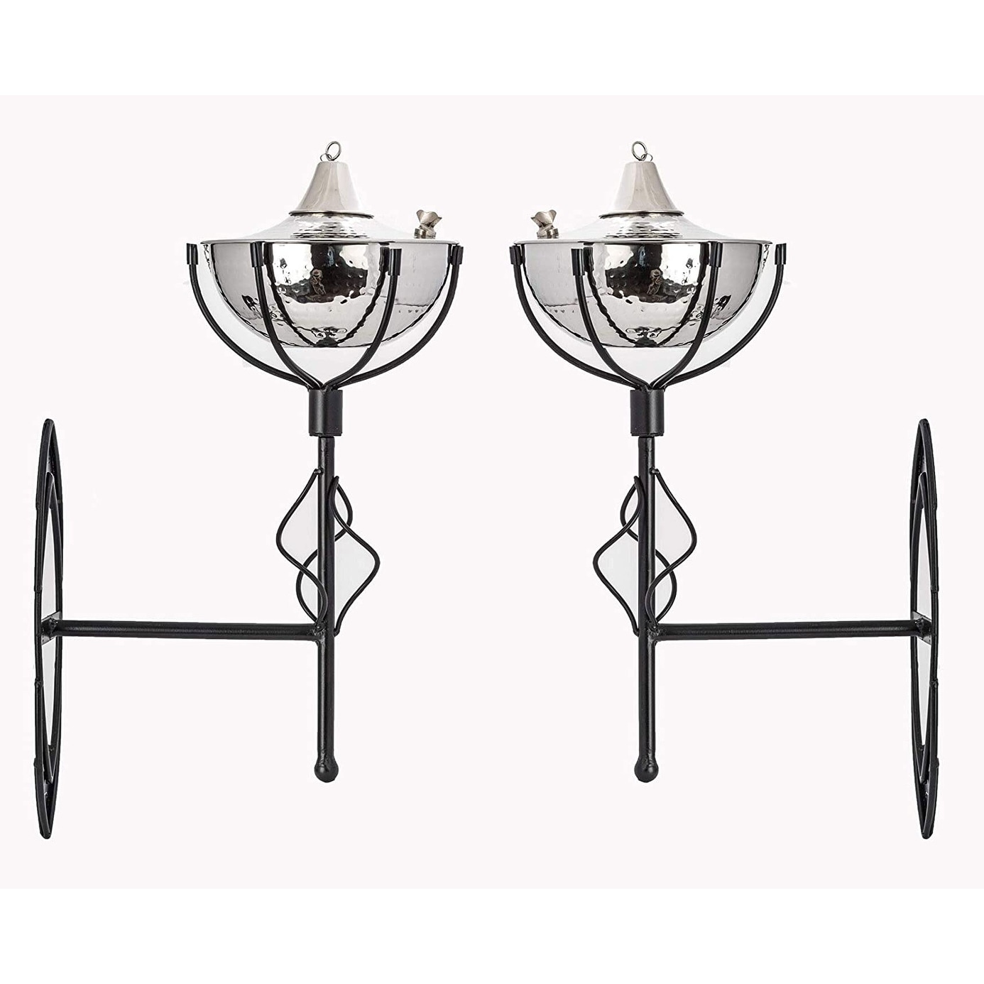 Legends International Maui Style Tiki Torch in Ornamental Sconce ...