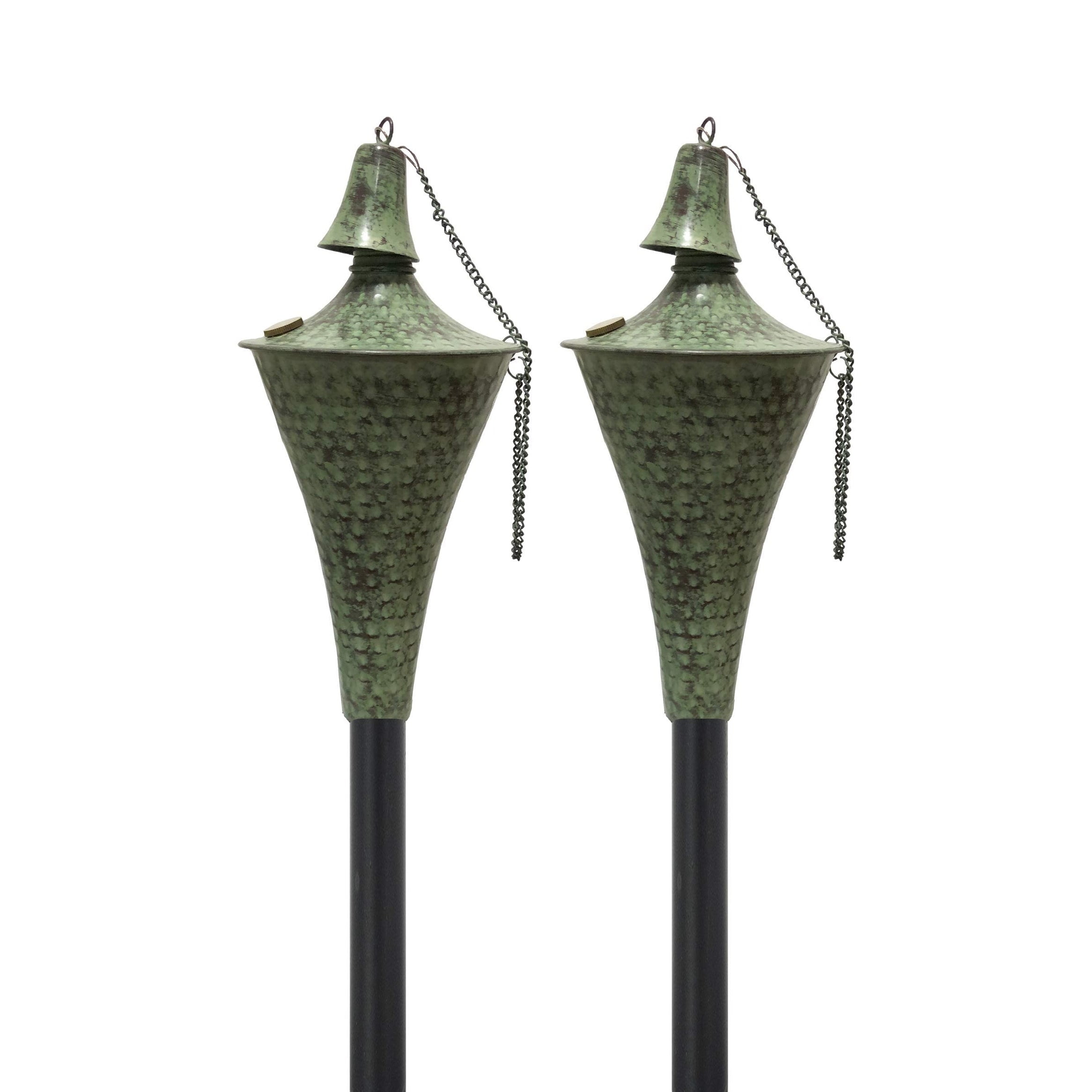 Legends International Oahu Tiki Torch Hammered Patina - 2 Pack ...