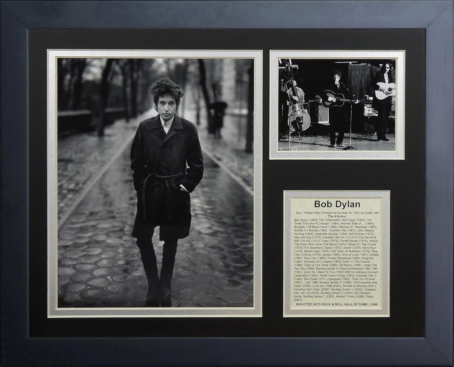 Legends Never Die Bob Dylan Framed Photo Collage, 11 by 14-Inch ...