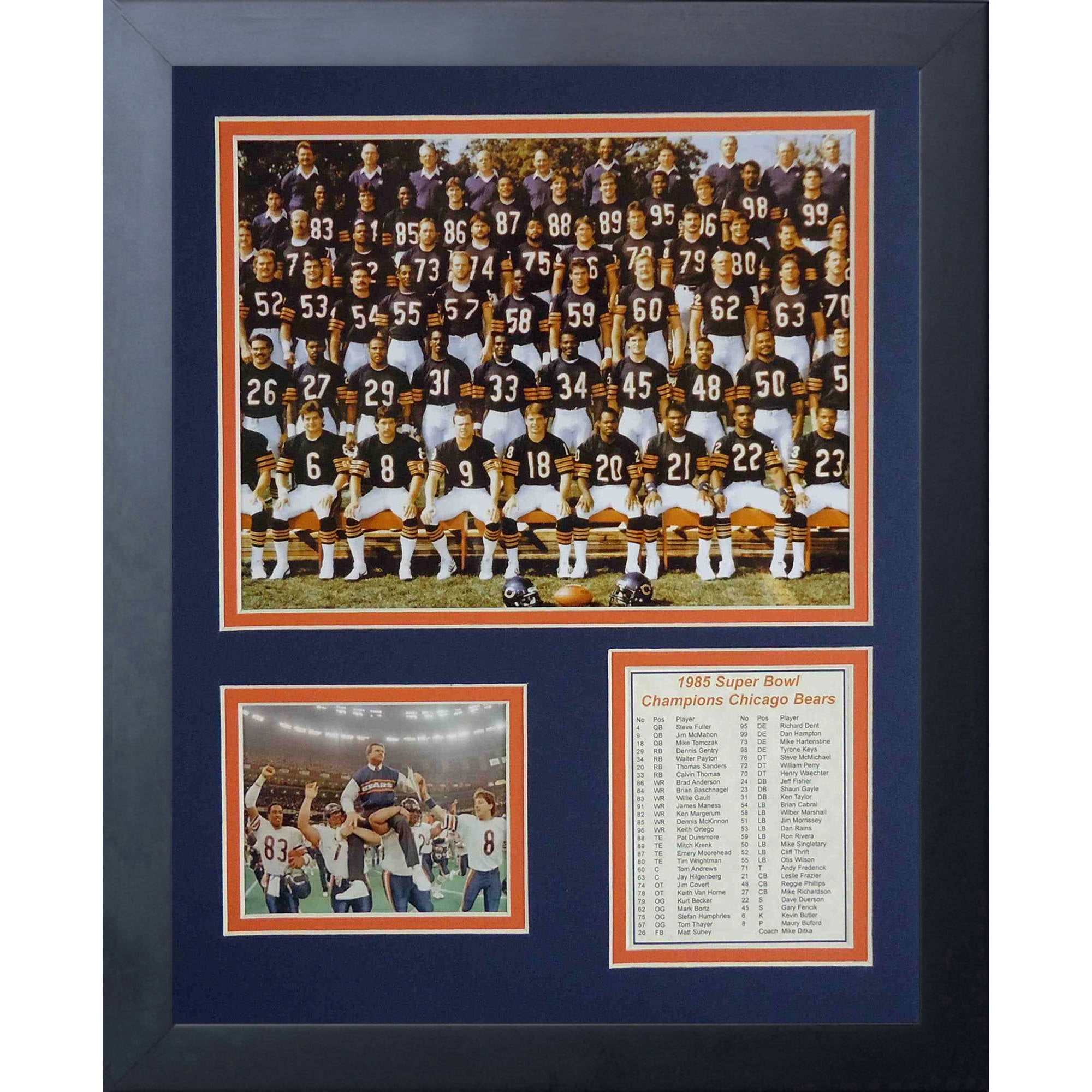 Legends Never Die Chicago Bears 1985 Super Bowl Champions Collectible ...