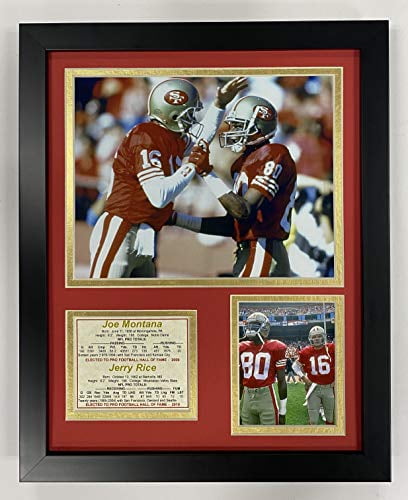 Legends Never Die "Joe Montana and Jerry Rice Framed Photo Collage, 11 ...