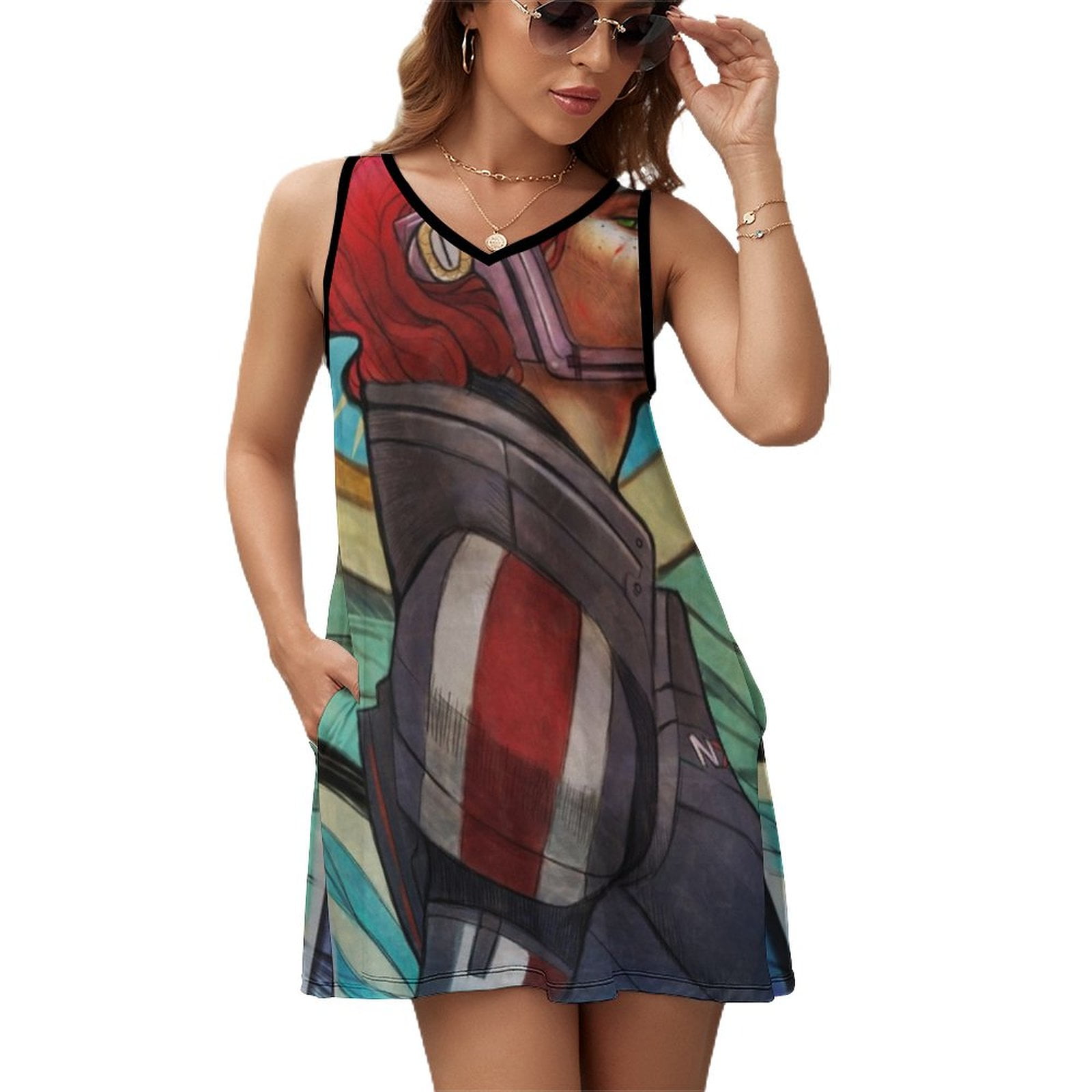 Legends Never Die Sweetheart Knot Flared Dress Fashion Design Large ...