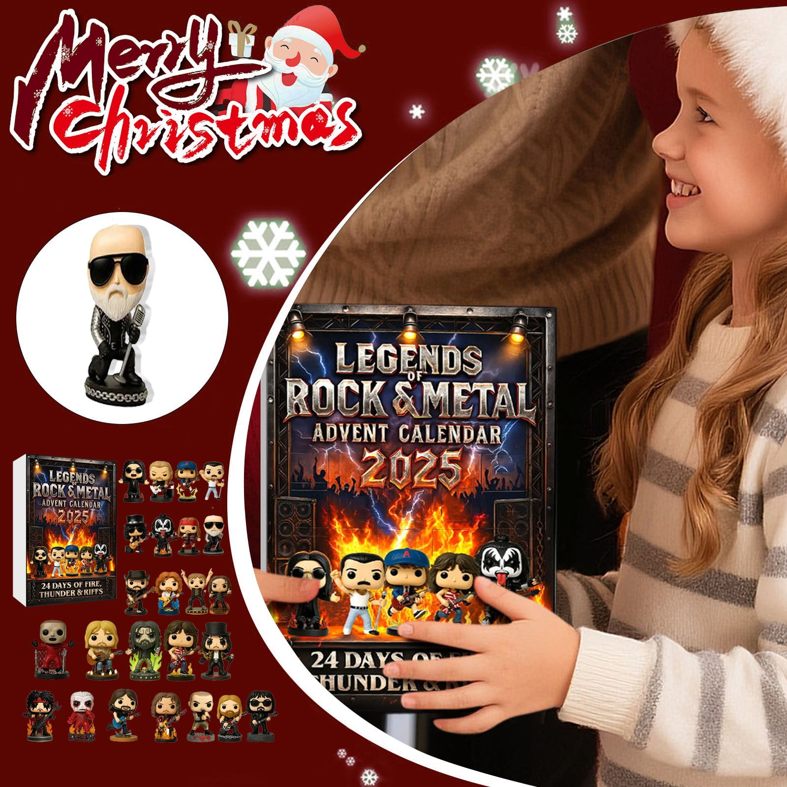 Legends of Rock and Roll Metal Music Advent Calendar 2025, 24 Days ...