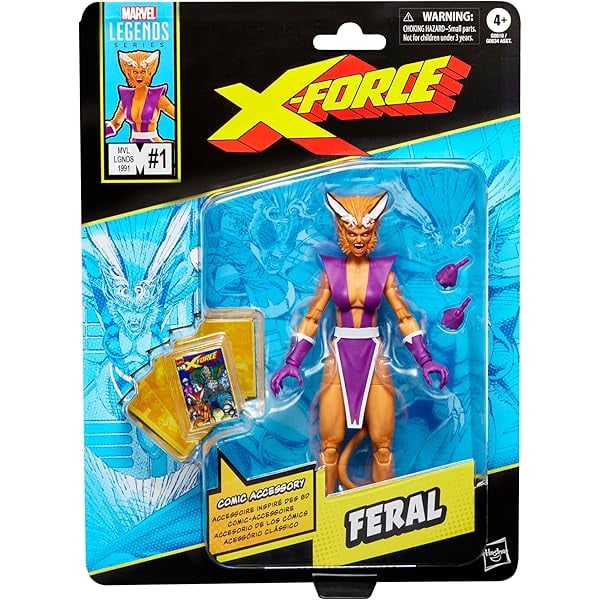 Legends Series Feral, X-Force #1 (1991) and X-Men Comics-Inspired ...