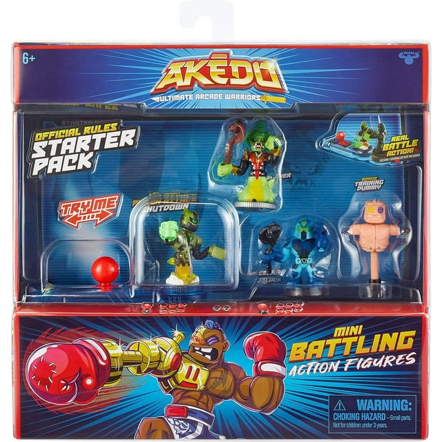 Akedo Warrior Characters: Legendary Attack, Miss Slither, Hyperlock, Training Dummy STARTER Pack ...