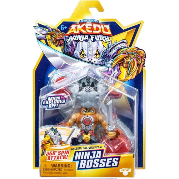 Legends of Akedo Ninja Bosses Golden Lion Prideheart Mini Battling ...