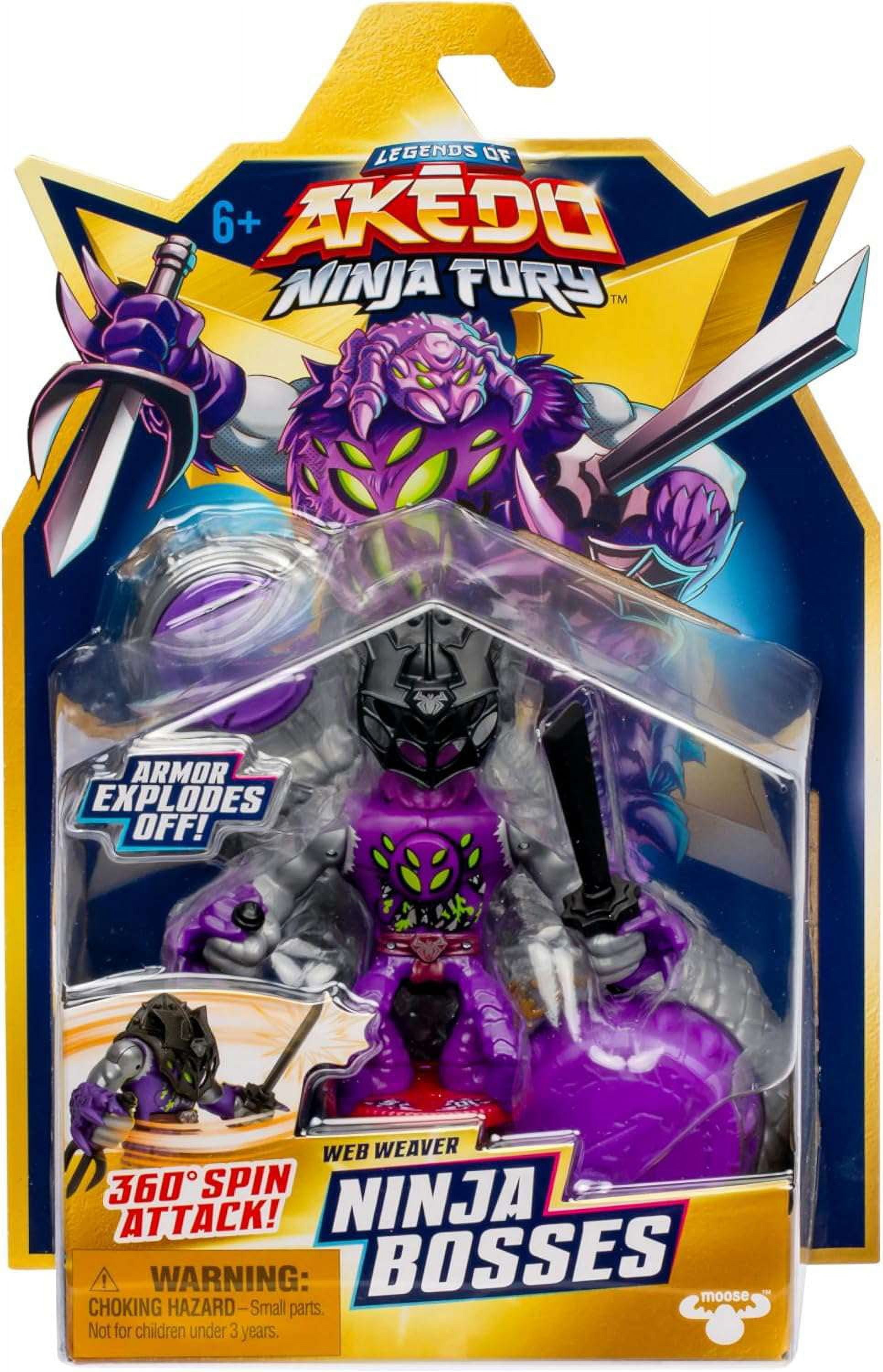 "Moose Toys, Legends of Akedo Ninja Bosses Web Weaver Mini Battling ...