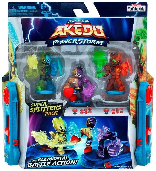 Legends of Akedo PowerStorm Burndown, Buster Splits & Shortout Mini ...