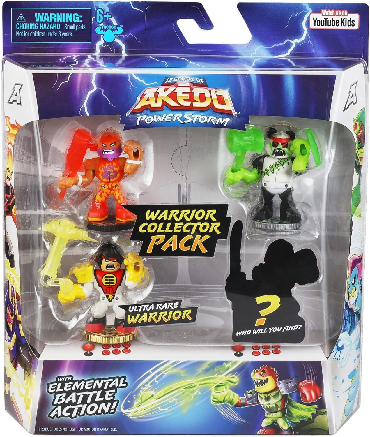 Legends of Akedo PowerStorm Warrior 4-Pack Mini Action Figures for ...