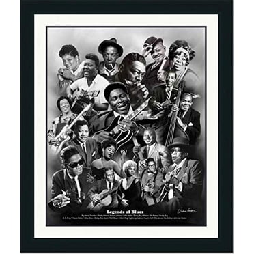 Great African American Men | Framed Famous Black Men Collage Art in ...