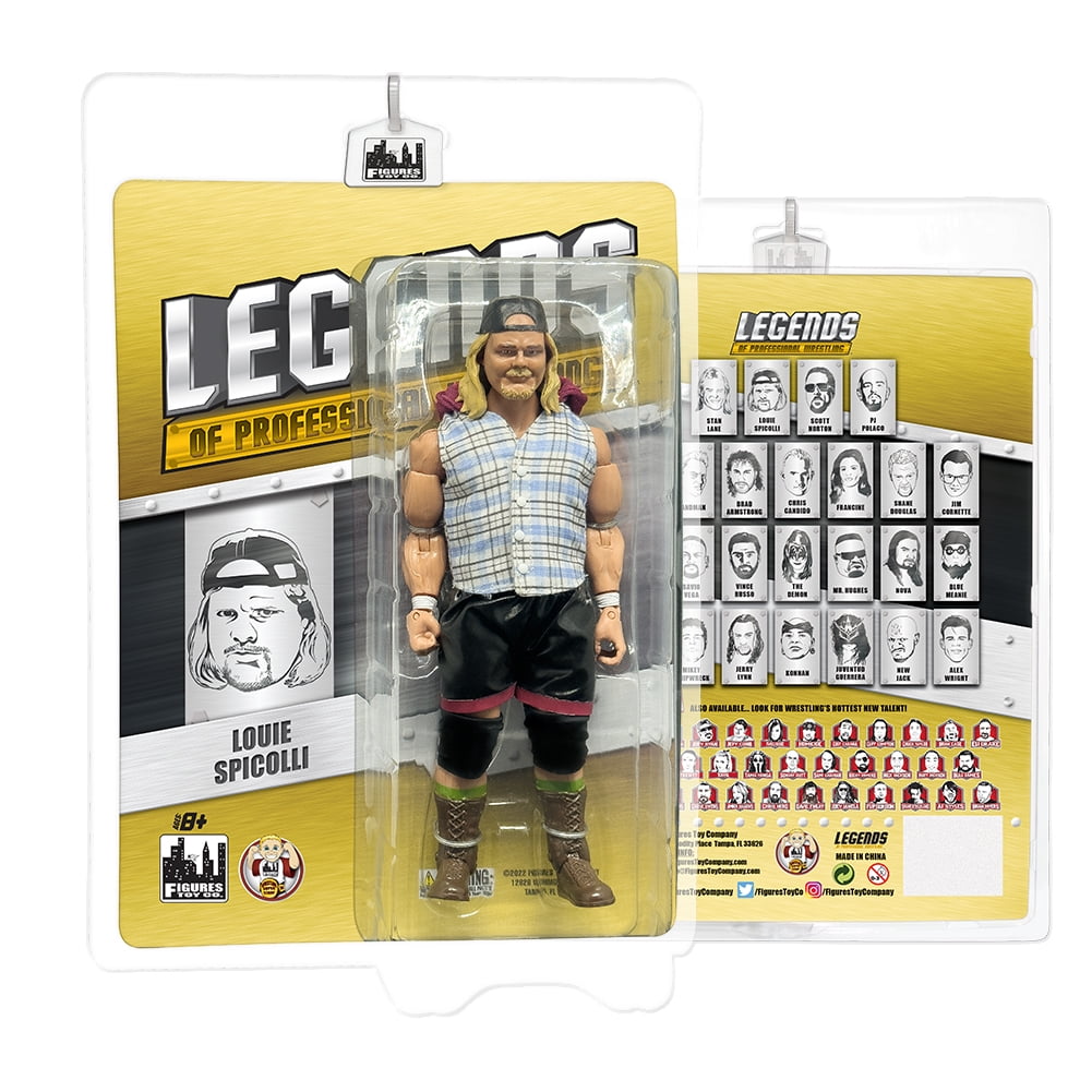 Legends of Professional Wrestling Series Action Figures: Louie Spicolli ...