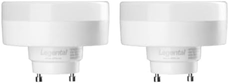 Legental 2 Pack 10w LED PUCK GU24 Squat Light Bulb, Soft White(2700K ...