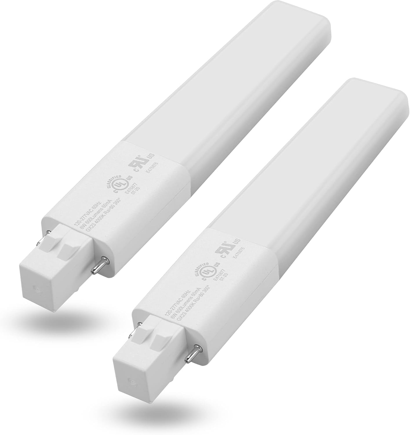 Legental 2 Pack GX23 Base LED Bulbs, 6w(13w CFL Equivalent) LED Slim ...