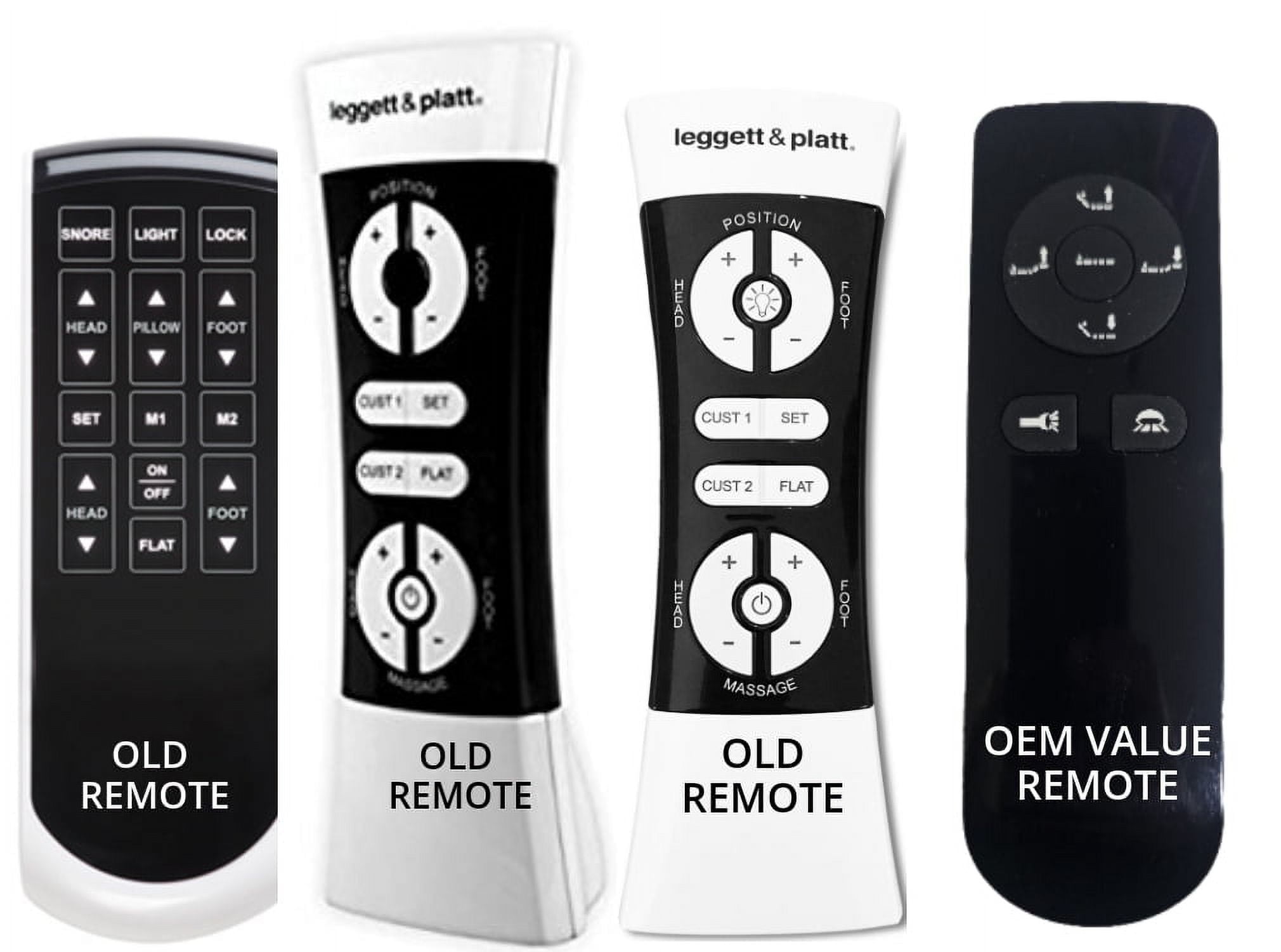 Leggett & Platt Lifestyles S-Cape Replacement Remote for Adjustable Bed ...