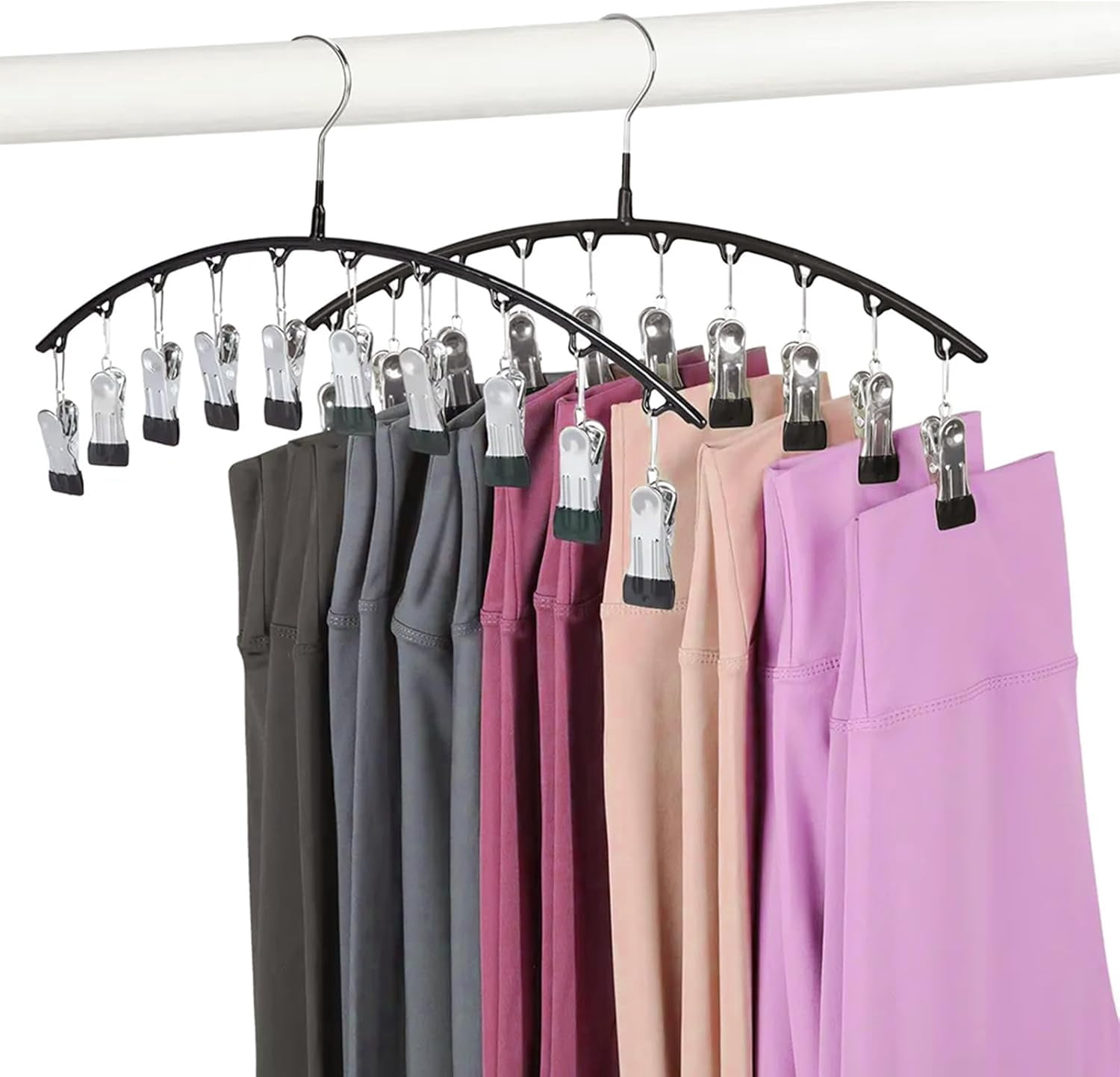 Legging Hangers for Closet Organizer, Hat Hangers for Closet 2 Pack ...