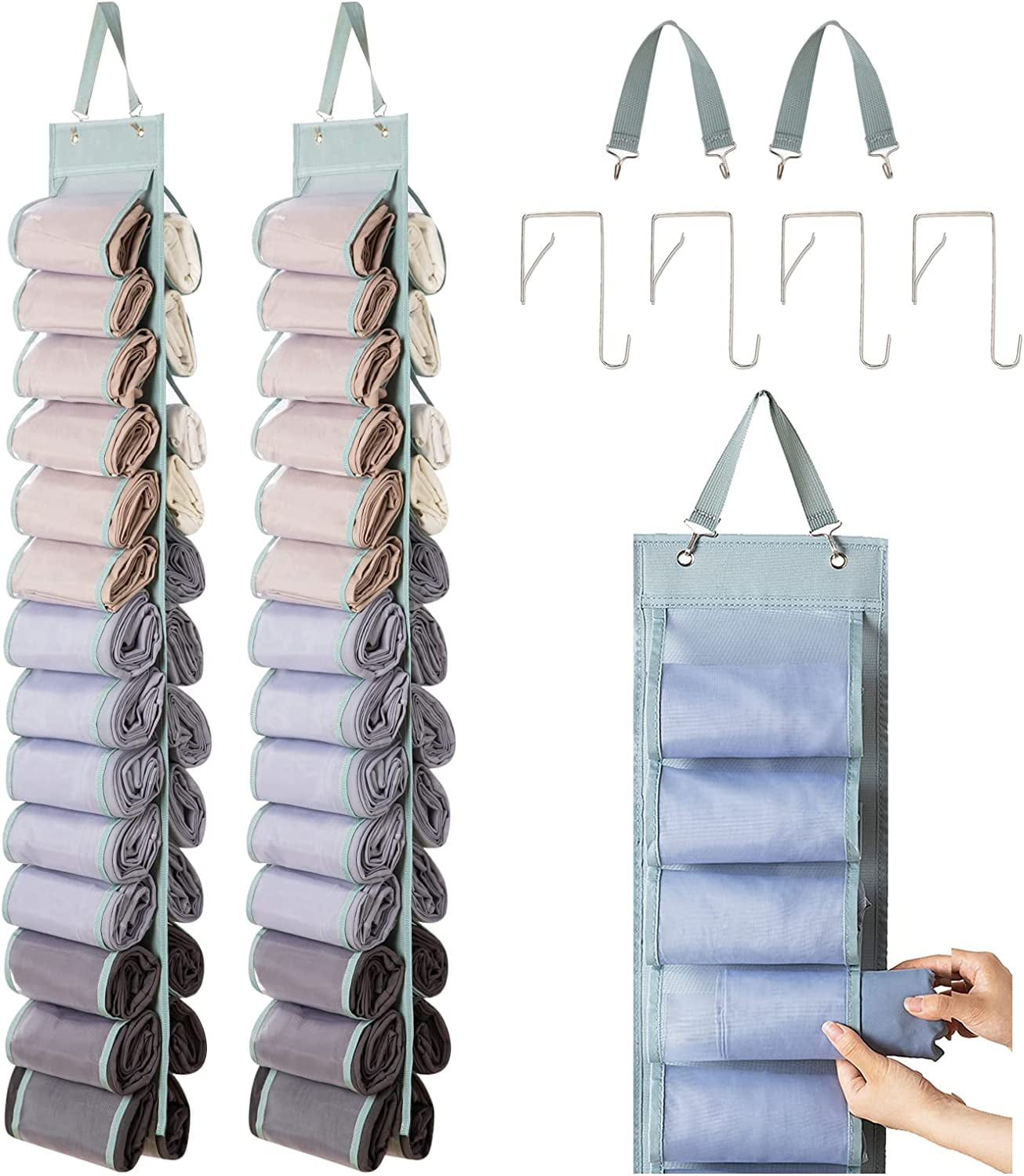 Legging Organizer Storage - 2PCS T Shirt Organizer, Hanging Closet ...