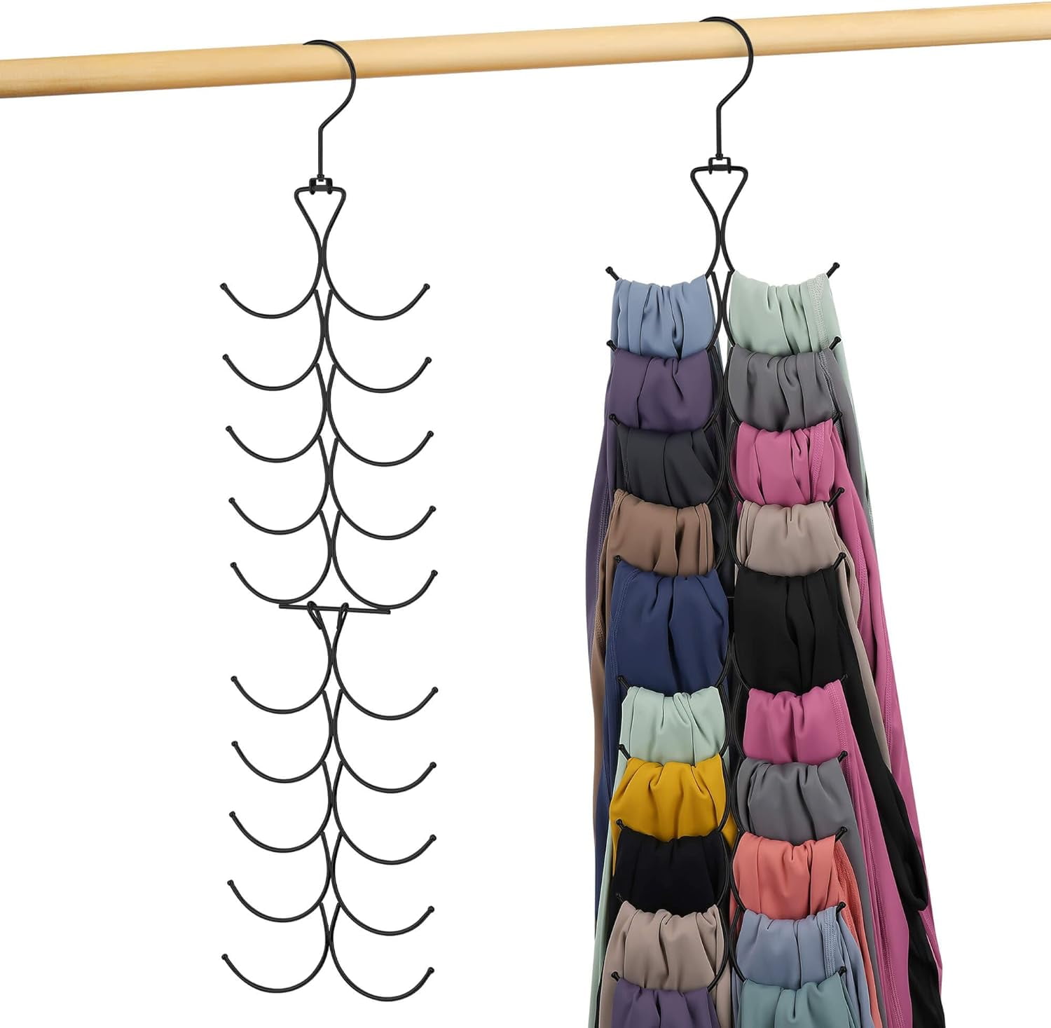 Legging Organizer for Closet, Yoga Pants Hanger 20 Storage Capacity ...