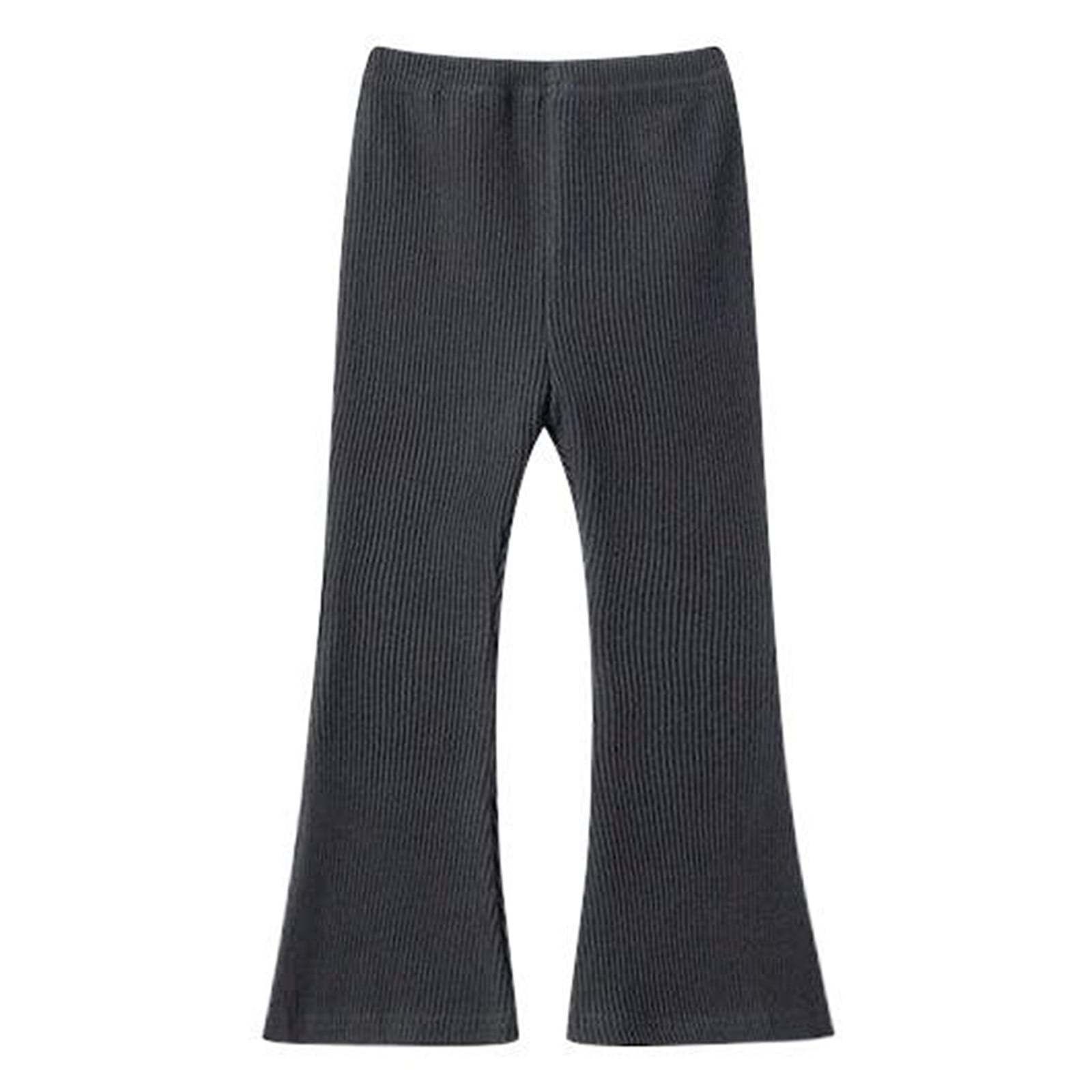 Leggings For Girls Micro Flare Pants Girls Stretch Outer Layer Black ...