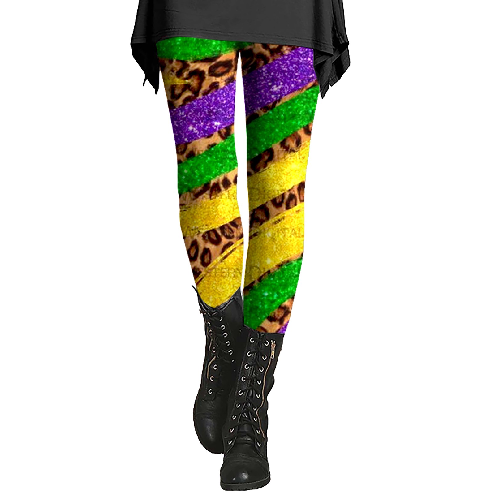 Leggings for Women 2025 Carnival Fancy Printed Holiday Tights High ...