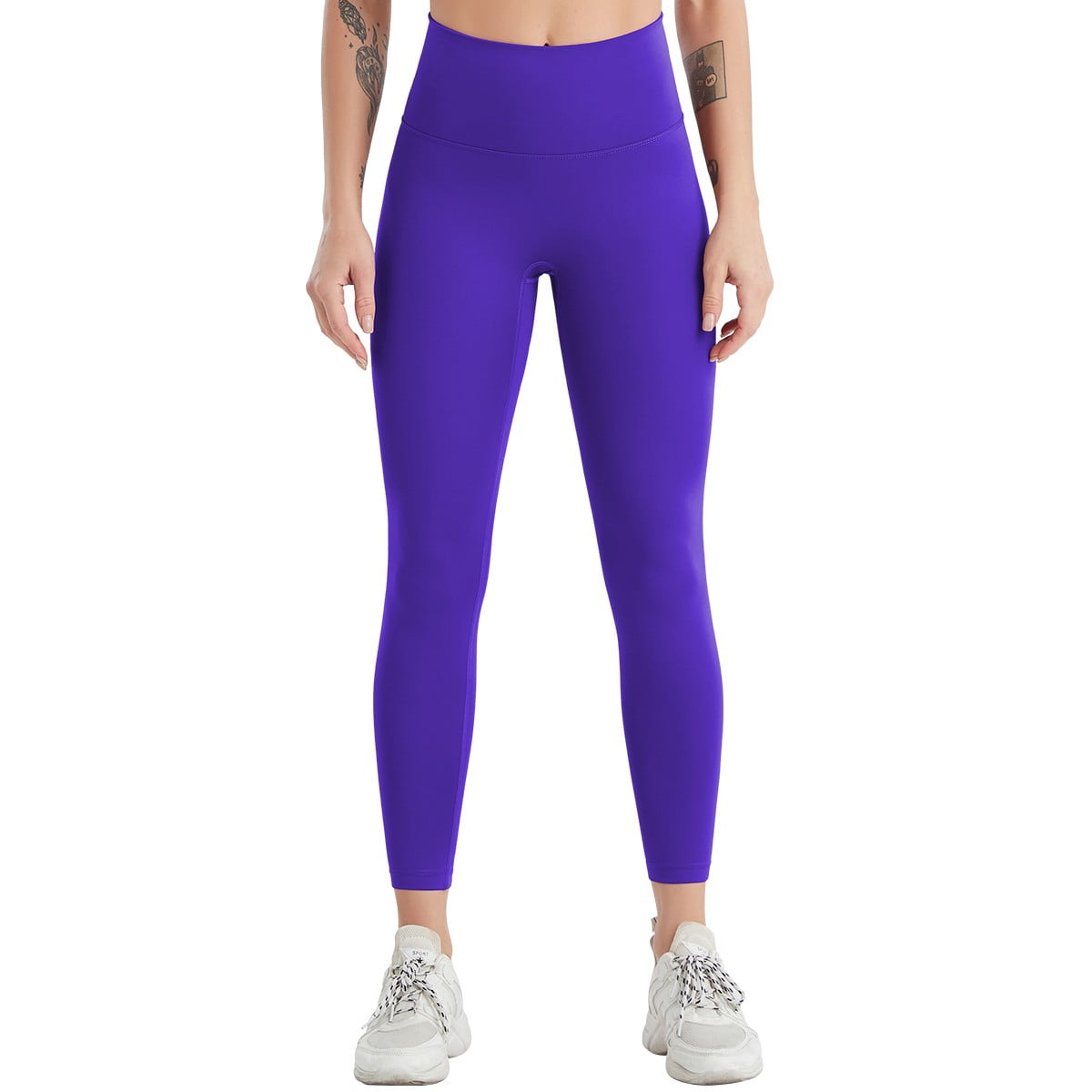 Leggings for Women Non See Through-Workout High Waisted Tummy Control ...