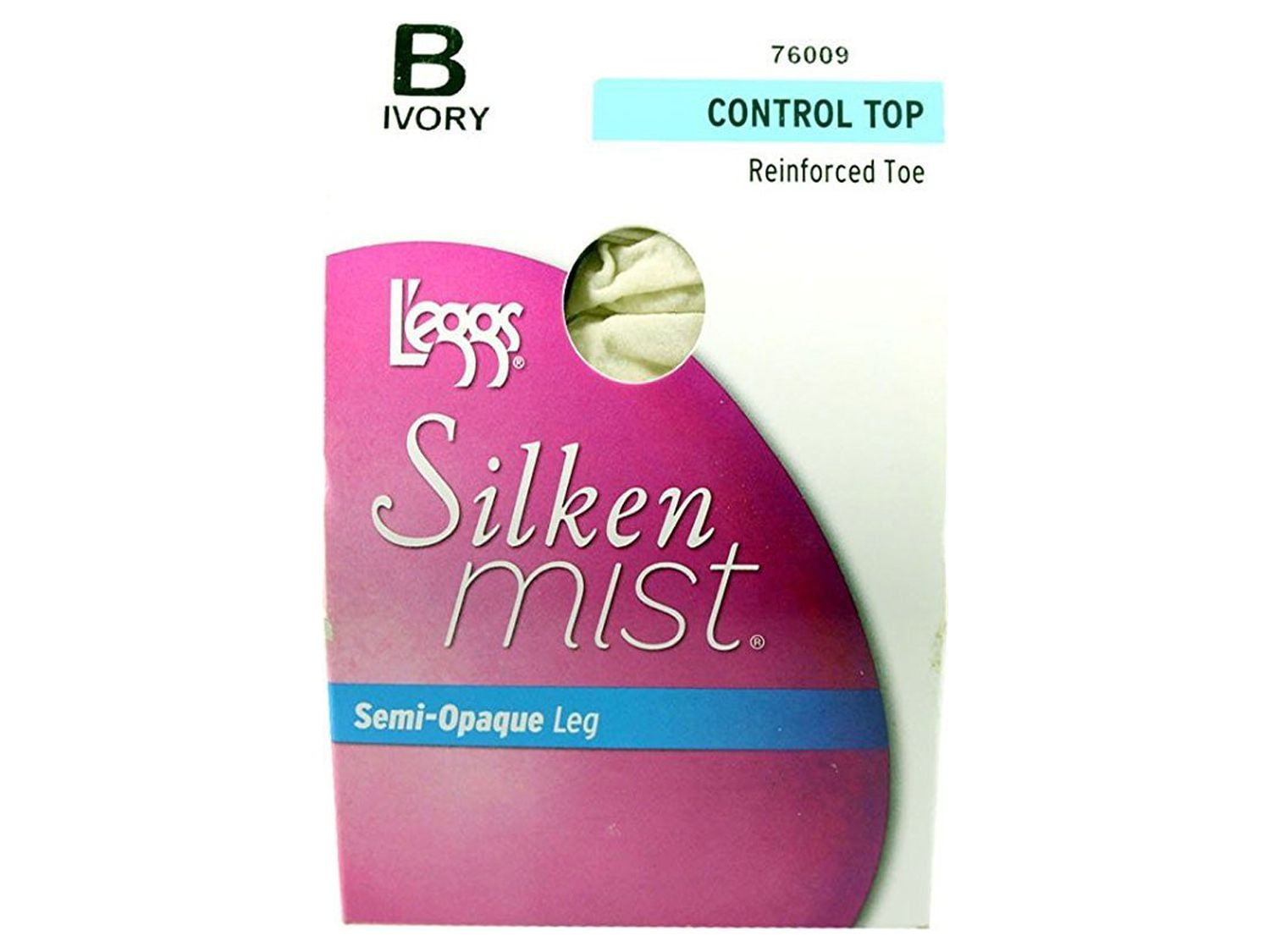 Leggs Silken Mist Control Top Reinforced Toe Semi-Opaque Leg Size B ...