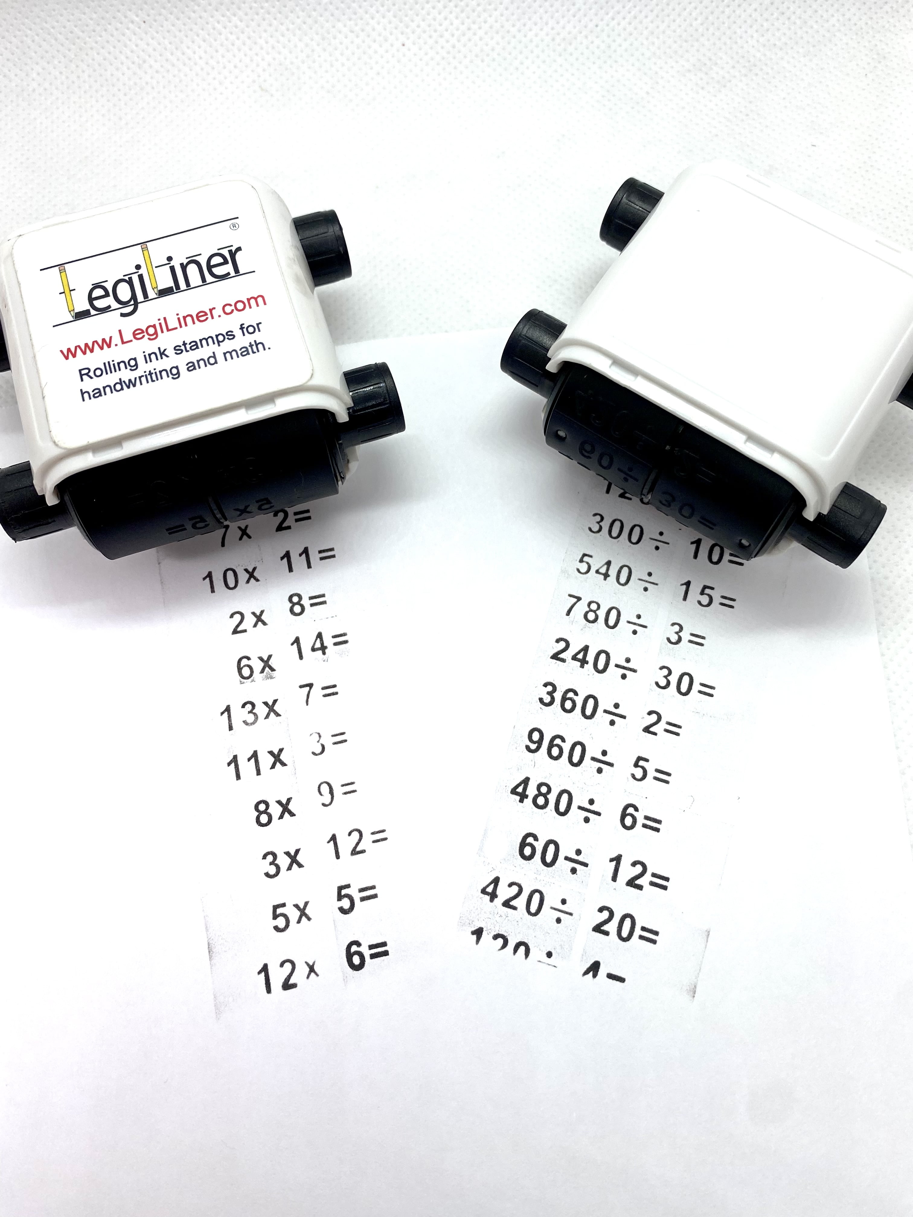 LegiLiner Math Equation Rolling, Refillable Teacher Stamp WHITE ...
