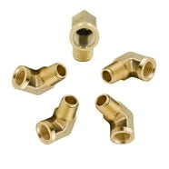 Interstate Pneumatics FST44E Brass Street Pipe Elbow Fitting 1/4" NPT ...