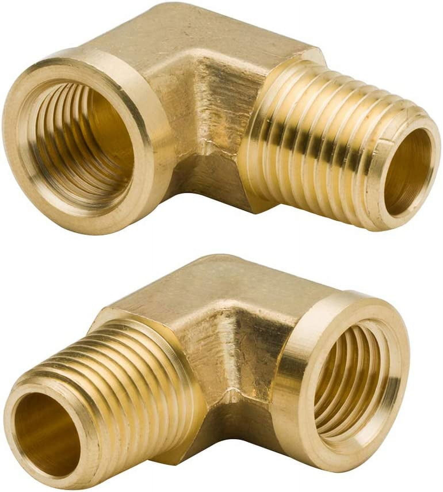 Legines 90 Degree Brass Street Elbow 3/8" NPT Male x 3/8" NPT Female ...