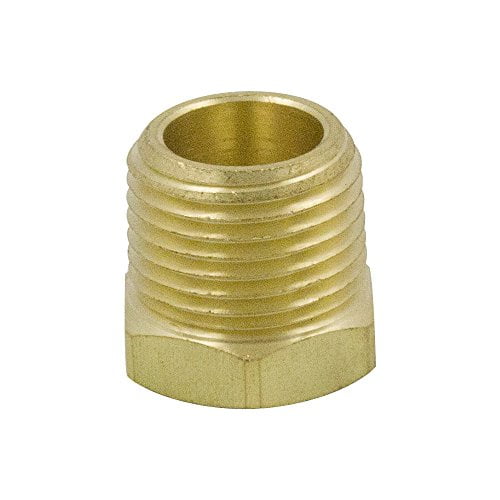 Legines Brass Pipe Fitting Hex Bushing 1" NPT Male to 1/2" NPT Female ...